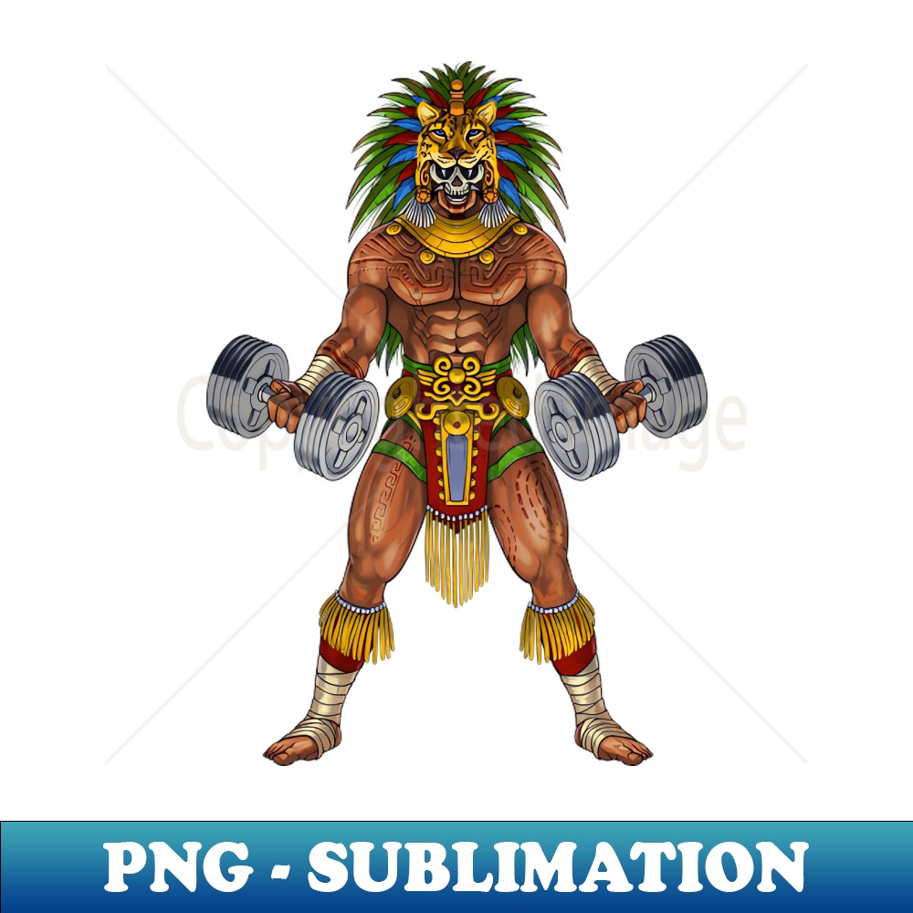 Aztec Warrior Bodybuilder - Sublimation-Ready PNG File - Unl - Inspire ...