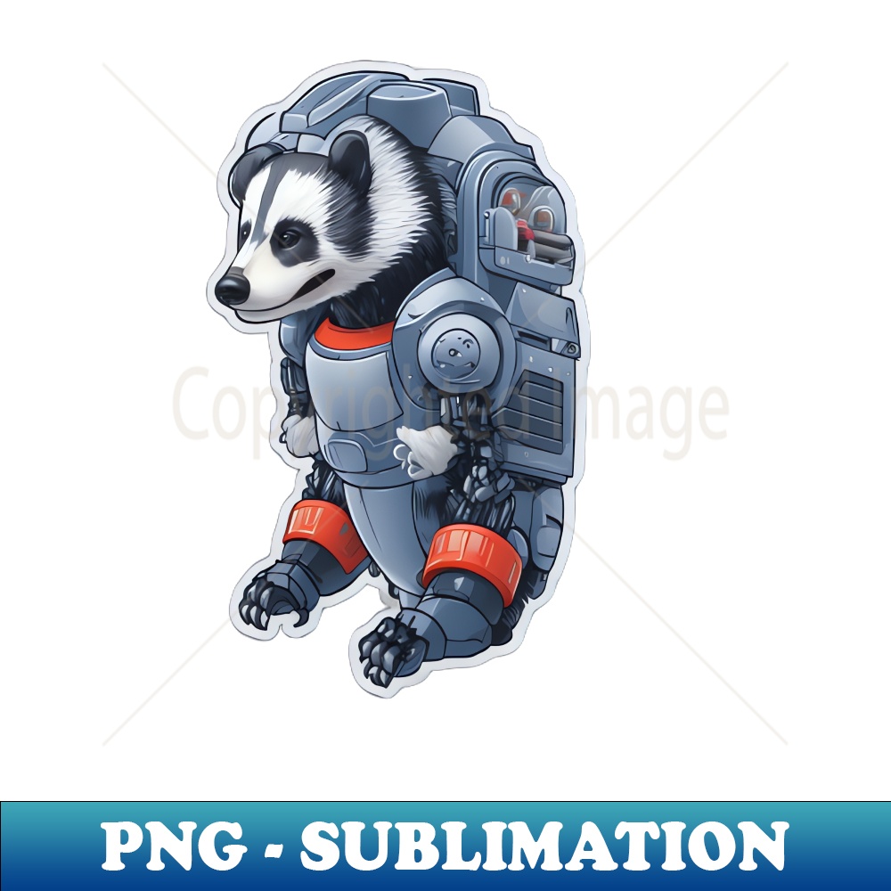 Badger Robot - Sublimation-Ready PNG File - Boost Your Succe | Inspire ...