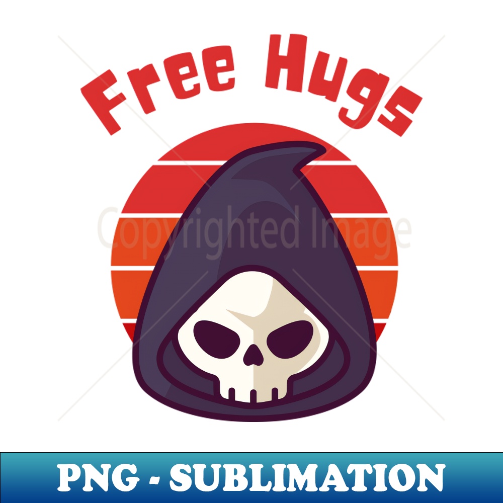 Free Hugs Grim Reaper - PNG Sublimation Digital Download - D - Inspire ...