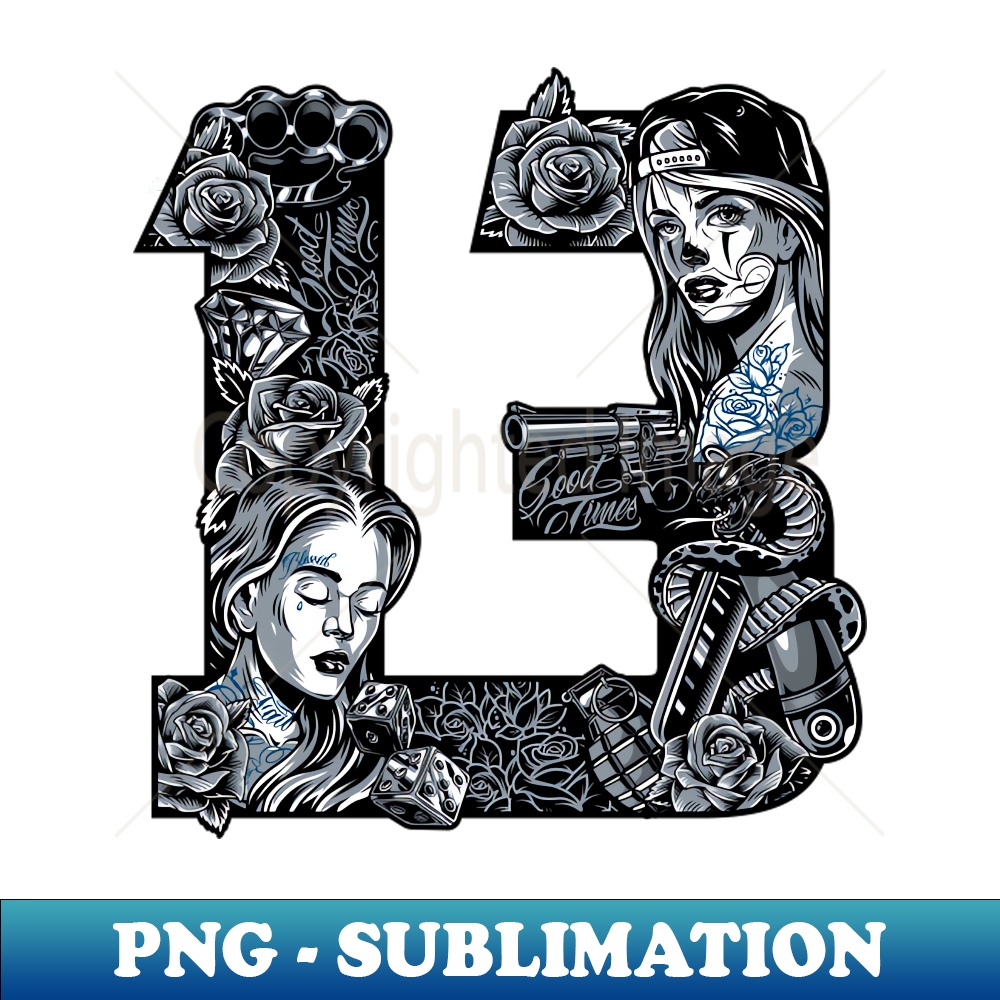 Unlucky 13 - Femme Fatale Gun Tattoo Art - Aesthetic Sublima | Inspire ...