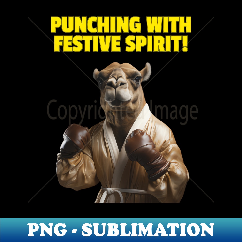 Punching with Festive Spirit - Camel - PNG Transparent Subli - Inspire ...
