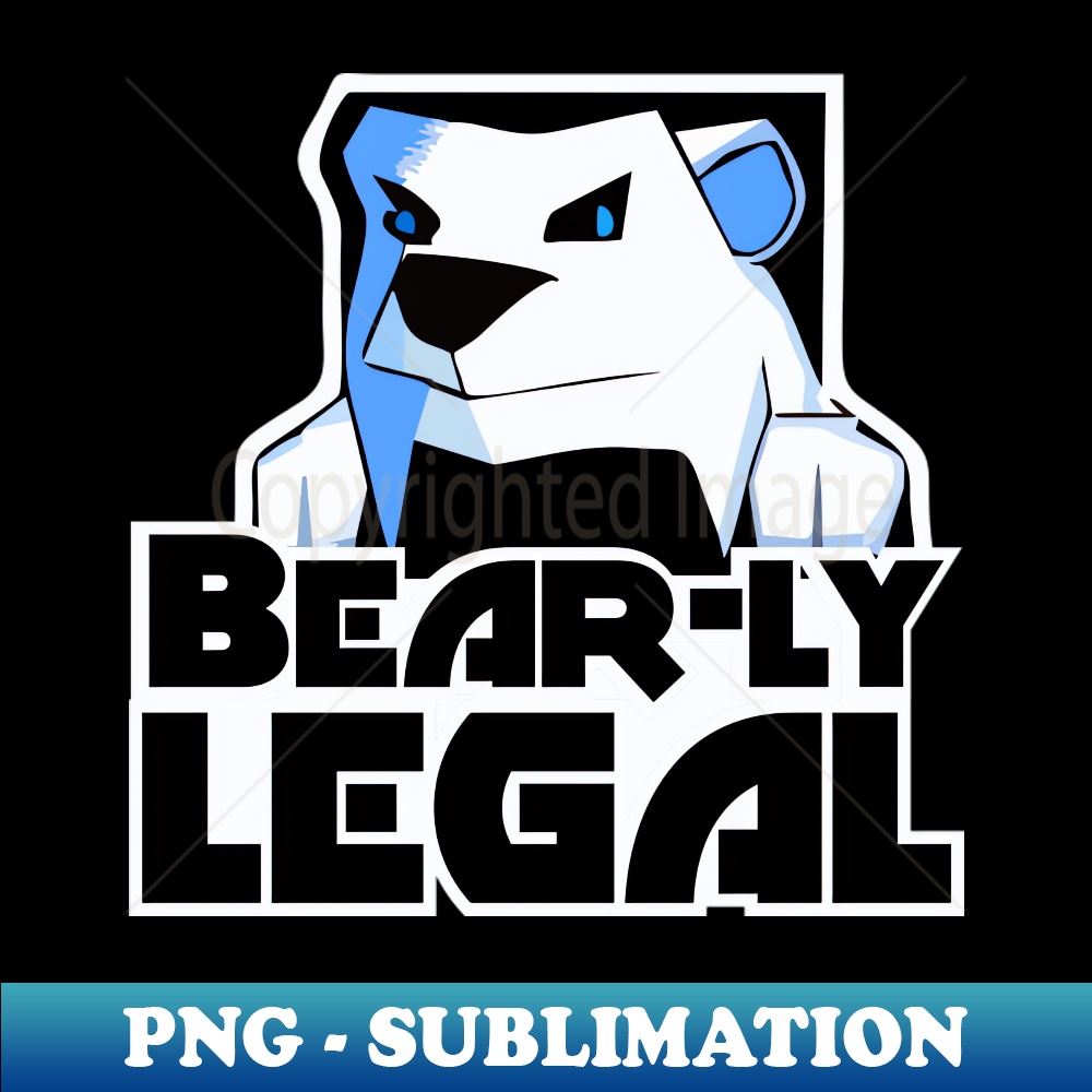 Bear-ly Legal Ice Bear - Instant PNG Sublimation Download - | Inspire ...