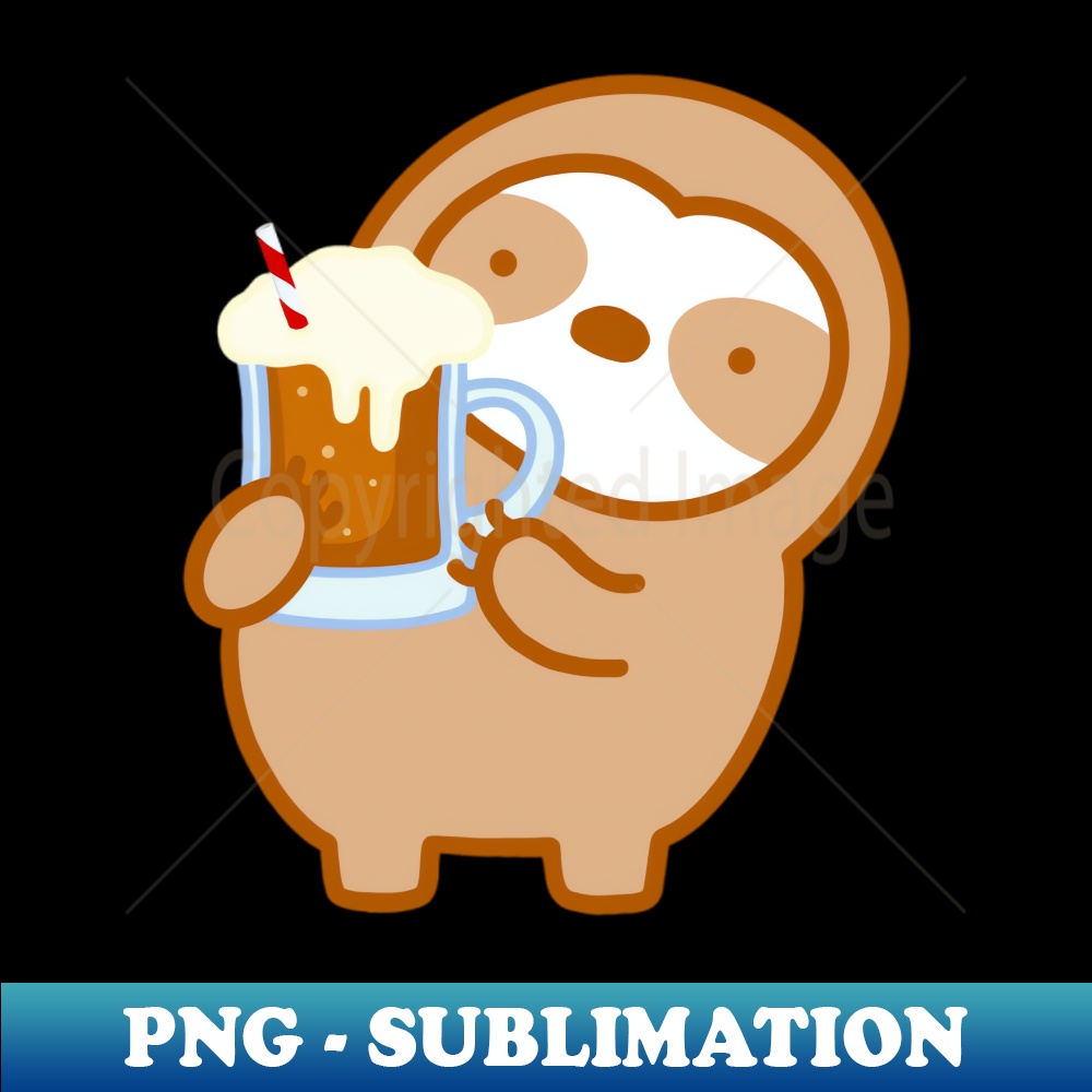 Cute Root Beer Float Sloth - PNG Transparent Sublimation Fil | Inspire ...