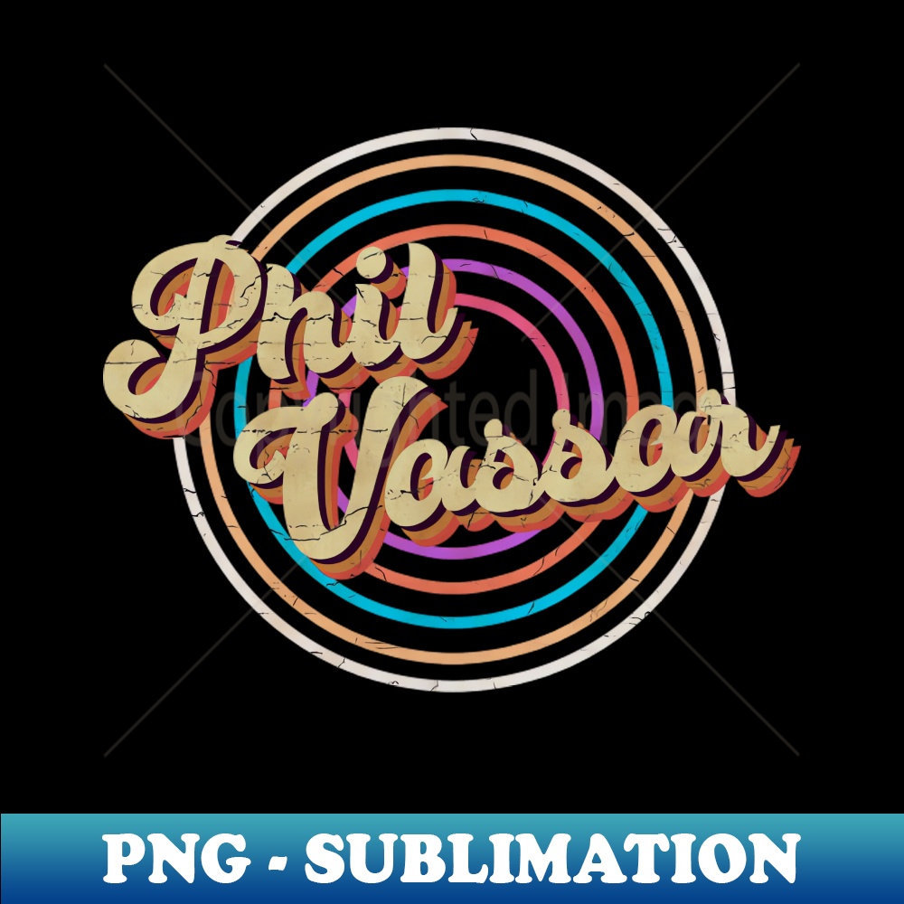 vintage circle line color Phil Vassar - Instant PNG Sublimat | Inspire ...