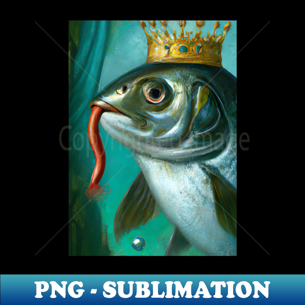Fish with a Crown - Aesthetic Sublimation Digital File - Unl - Inspire ...