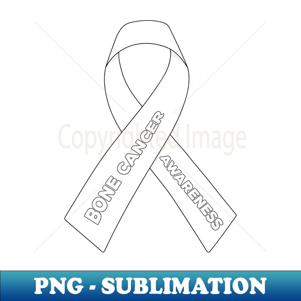 Bone Cancer Awareness Ribbon - Instant Sublimation Digital D | Inspire ...