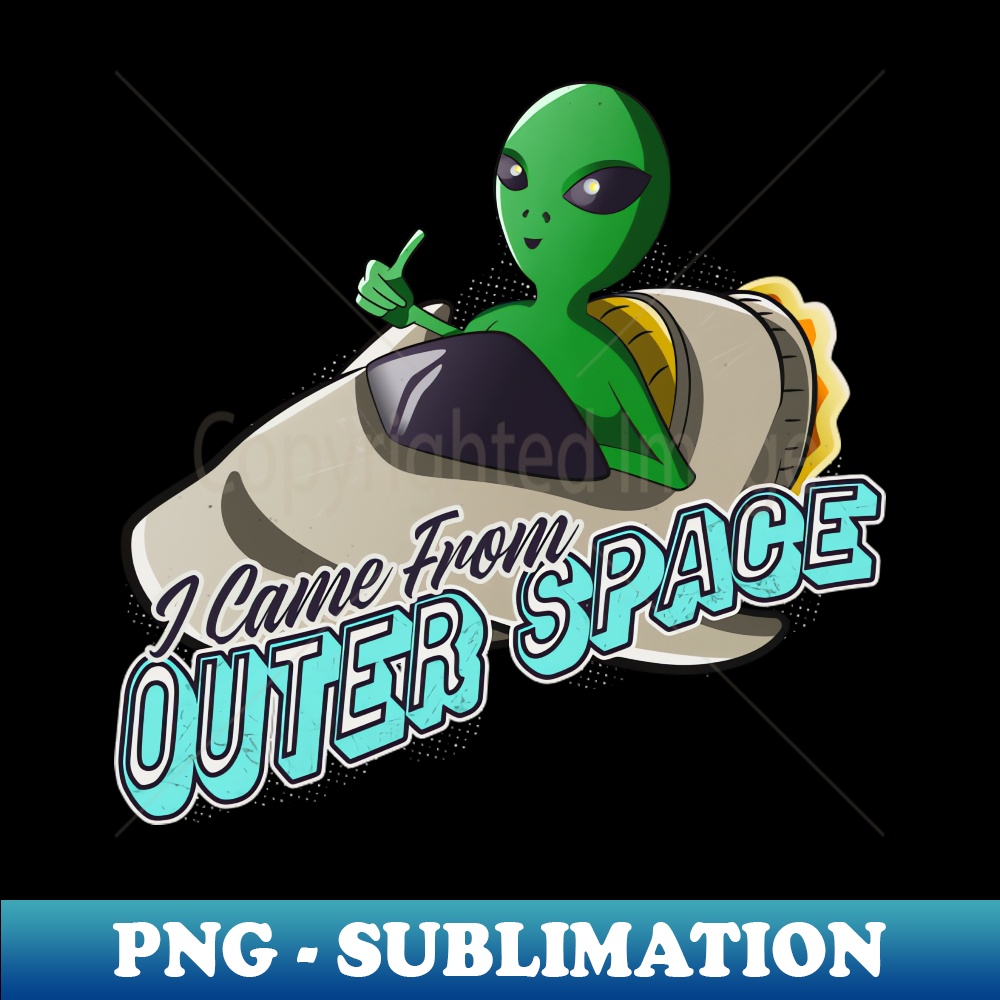 Alien Rocket Ufo Spaceship From Space - Premium PNG Sublimat | Inspire ...