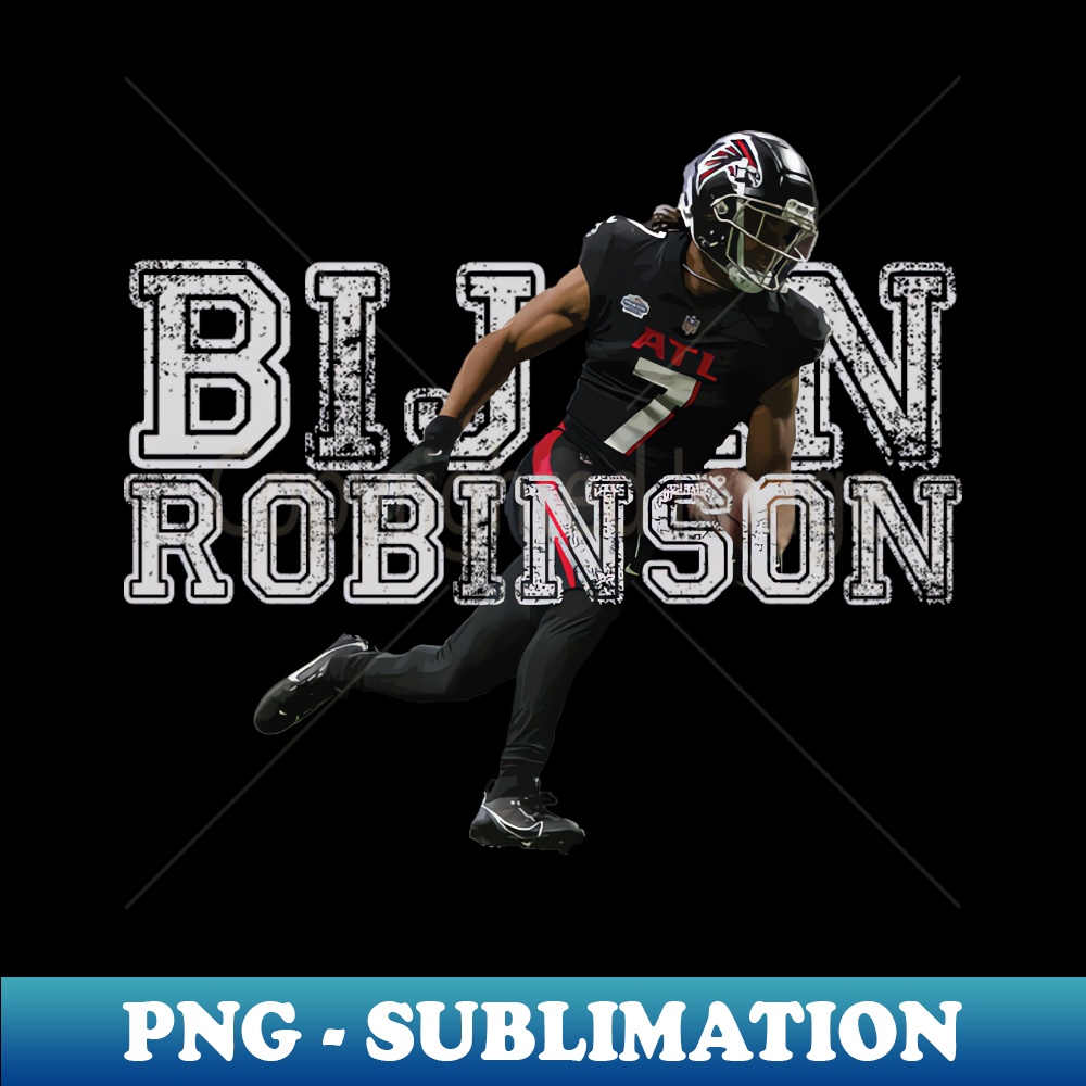 Falcons Bijan Robinson - PNG Transparent Sublimation File - | Inspire ...