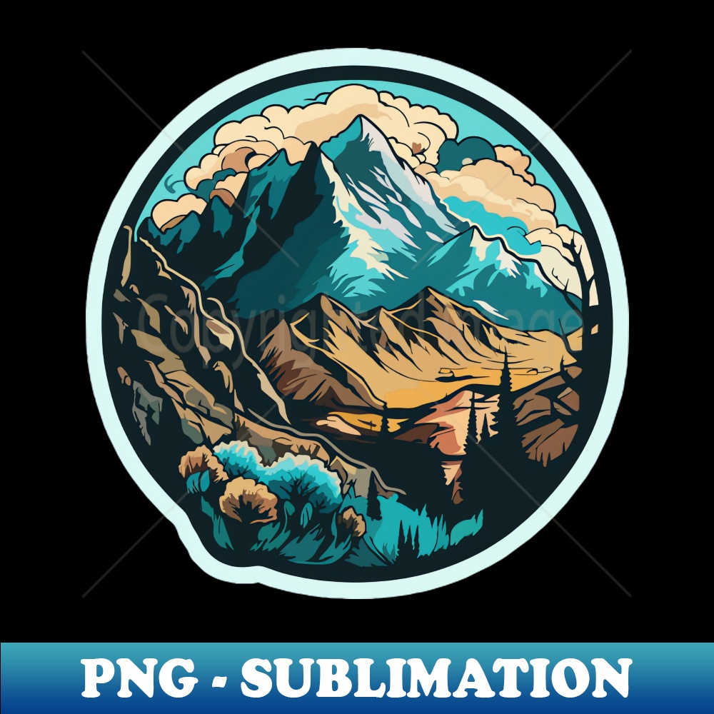 7 badge of mountains trees forest and nature - Sublimation-R | Inspire ...