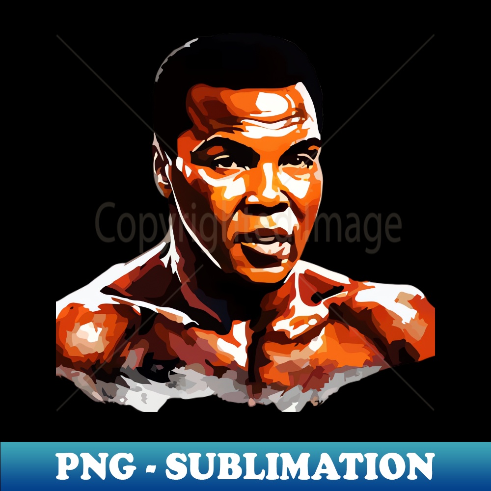 Muhammad Ali P Art - Signature Sublimation PNG File - Defyin | Inspire ...