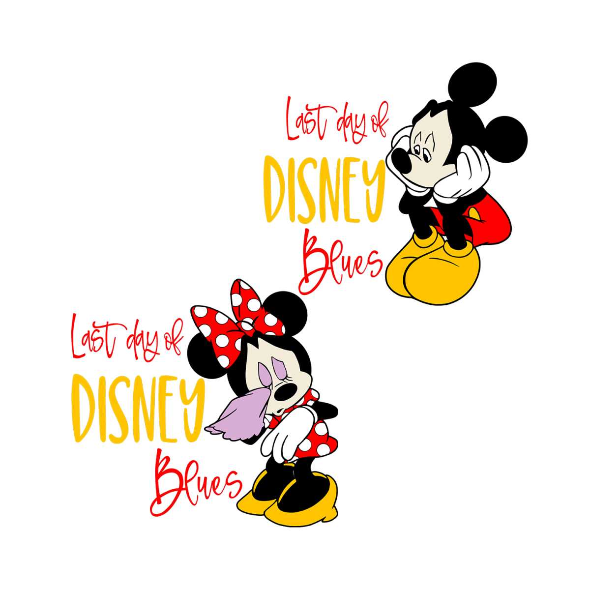 Last Day of Blues Mickey Minnie Design *SVG* PNG Sublimation | Inspire ...