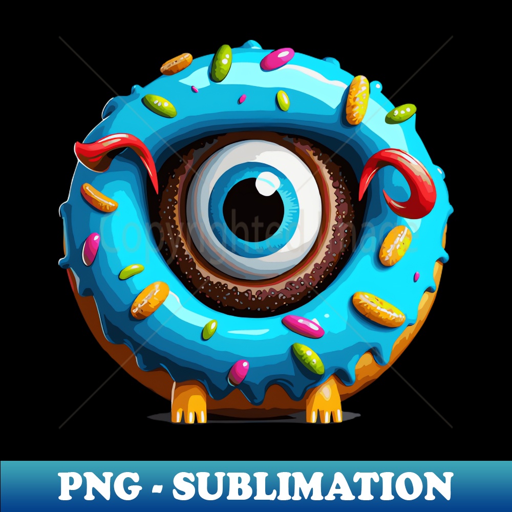 Cyclops little monster donut eye - PNG Transparent Sublimati | Inspire ...