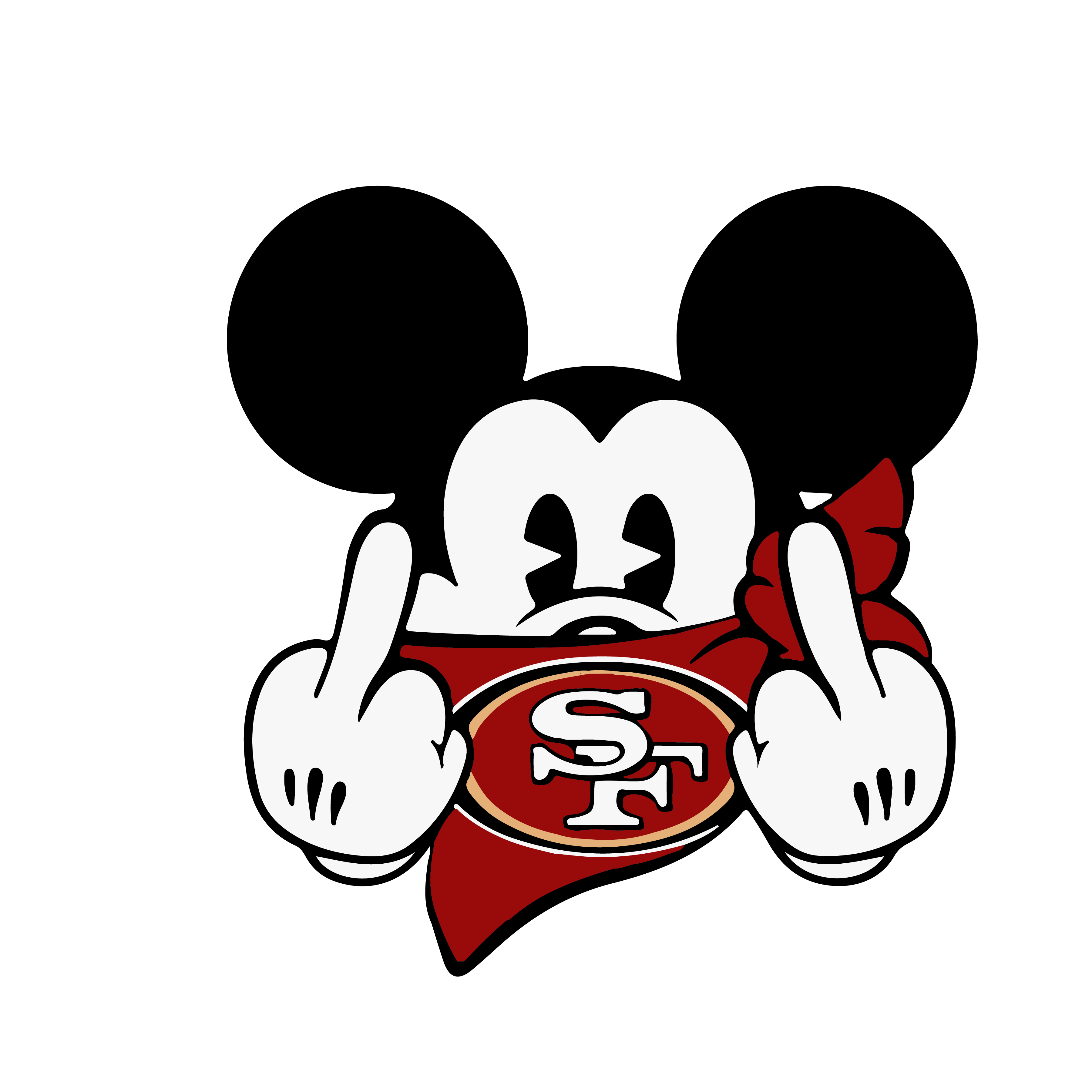 San Francisco 49ers Mickey Svg-Sport logo-San Francisco 49er - Inspire ...