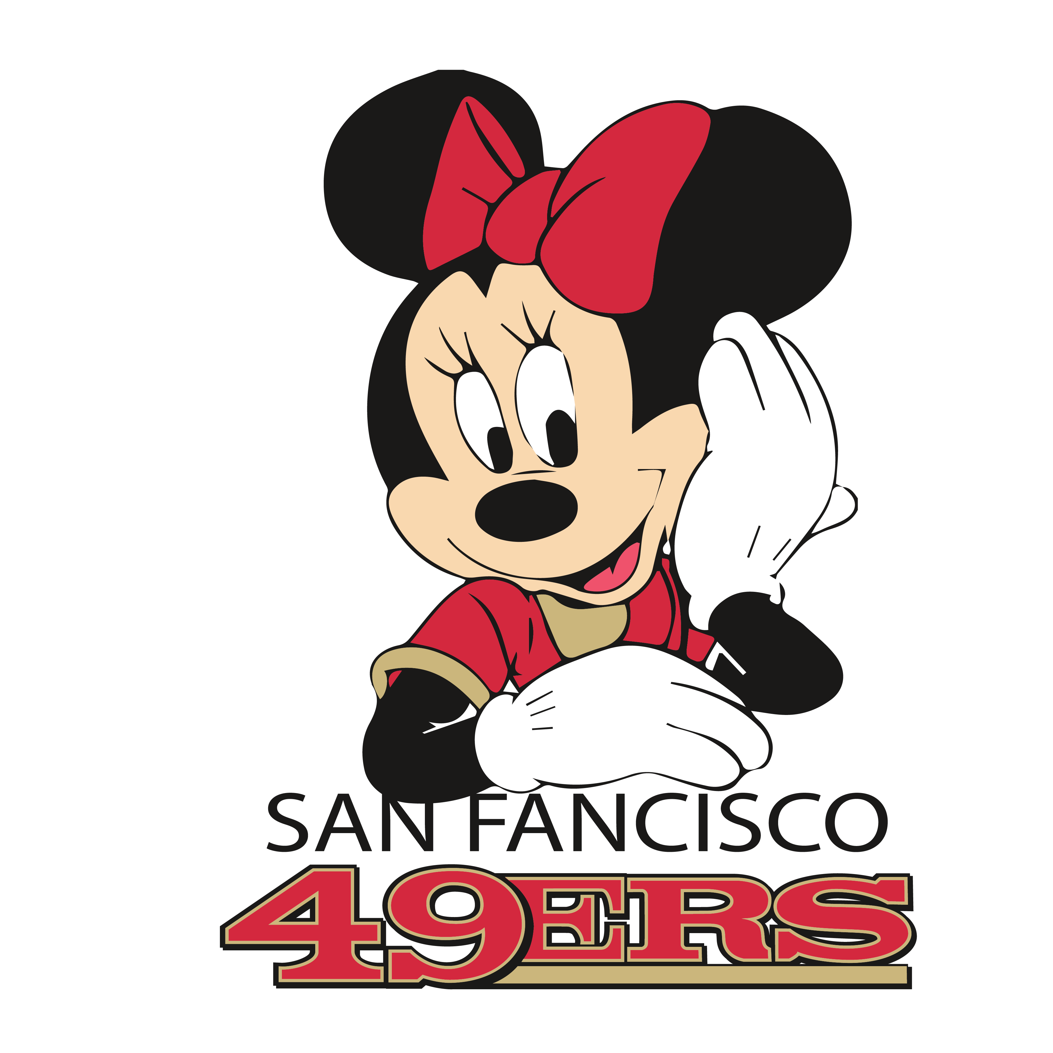 San Francisco 49ers Mickey Svg-Sport logo-San Francisco 49er - Inspire ...