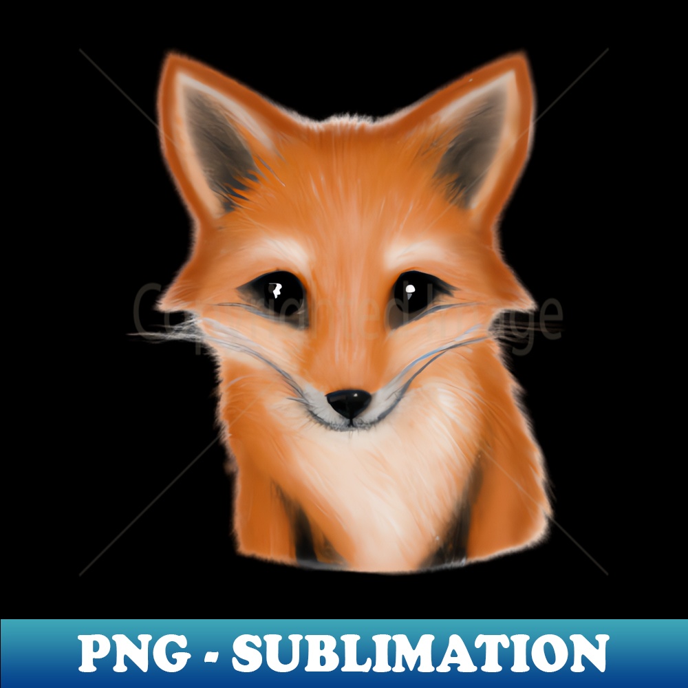 Cute Fox Drawing - PNG Transparent Sublimation File - Revolu | Inspire ...