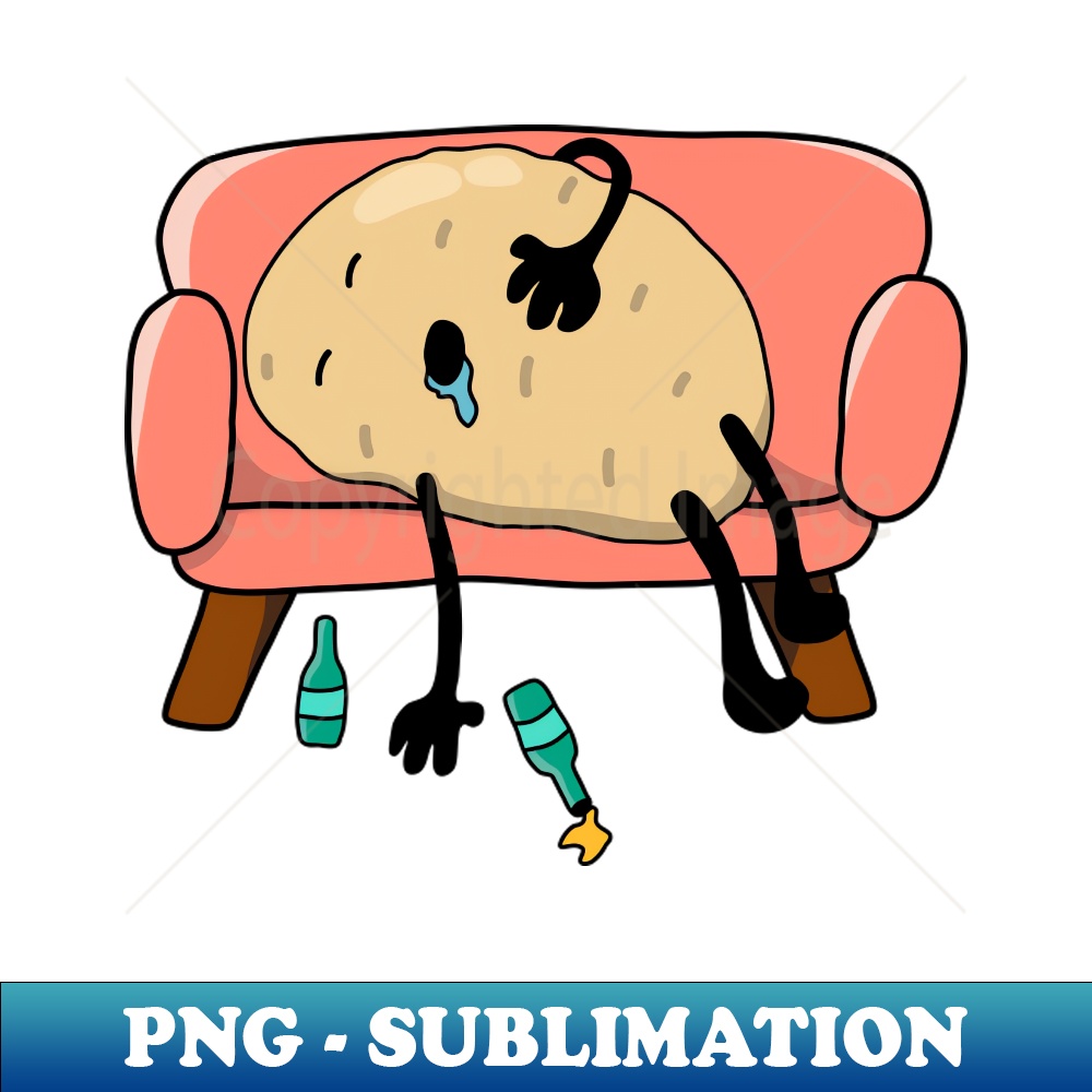 Funny Couch Potato Cartoon - PNG Transparent Digital Downloa | Inspire ...