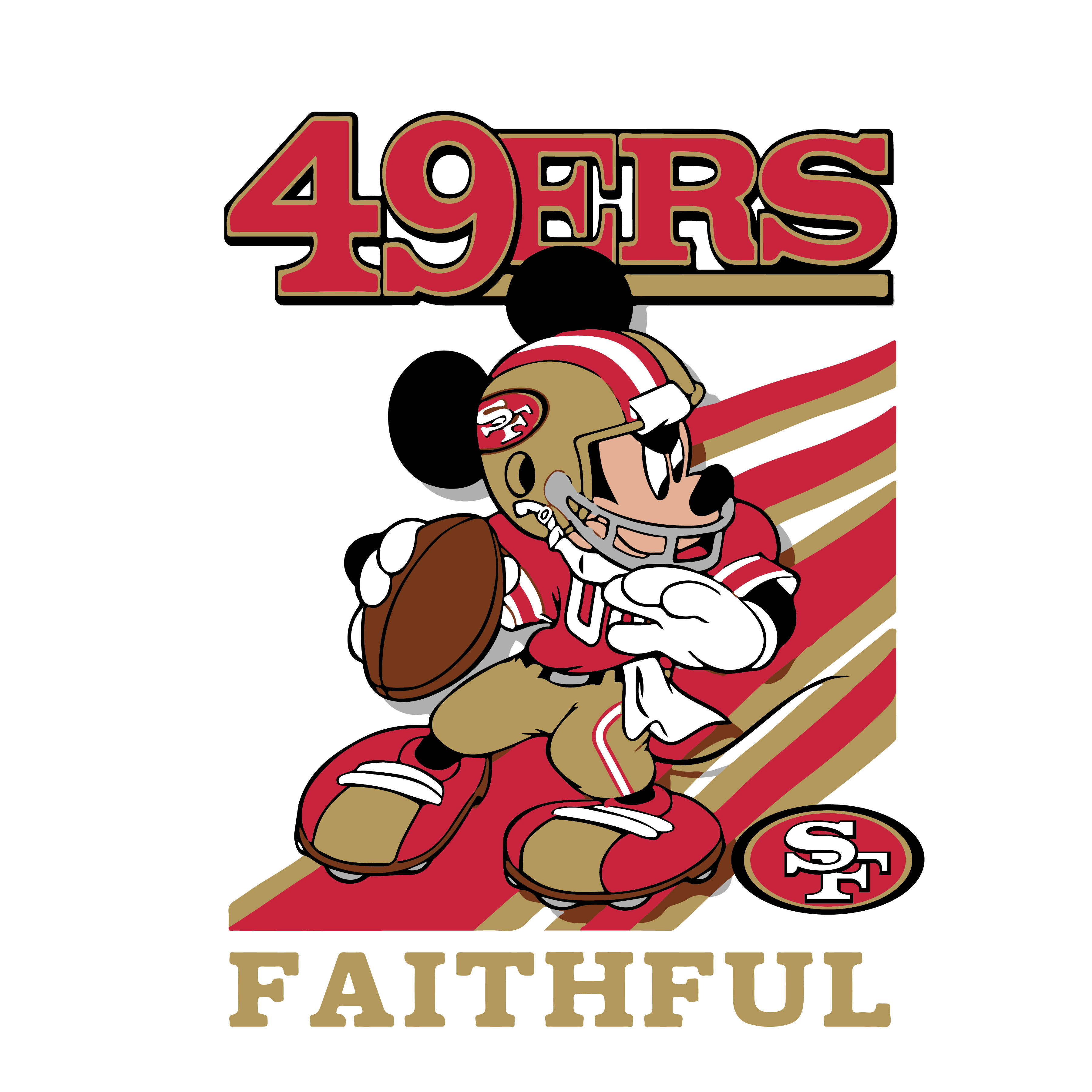 Mickey San Francisco 49ers Svg-Sport logo-San Francisco 49er - Inspire ...