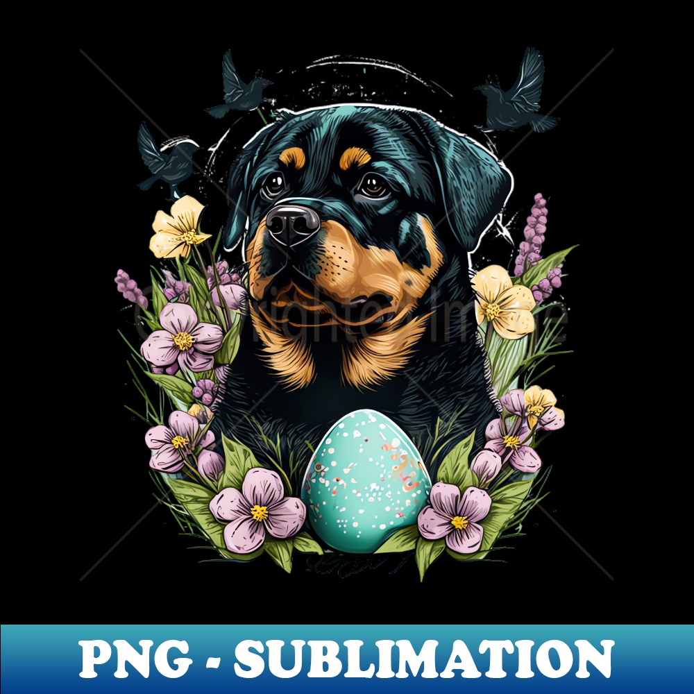 Rottweiler happy easter day - Exclusive Sublimation Digital - Inspire ...
