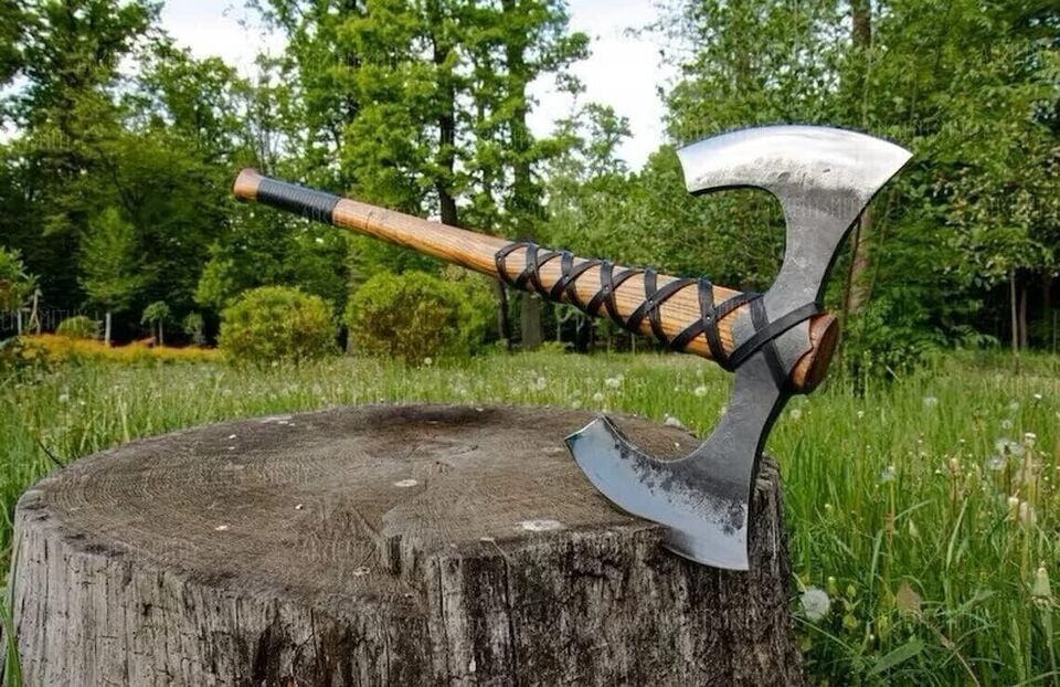 Buy Handmade Viking Bearded Axe Full Tang Axe | Inspire Uplift