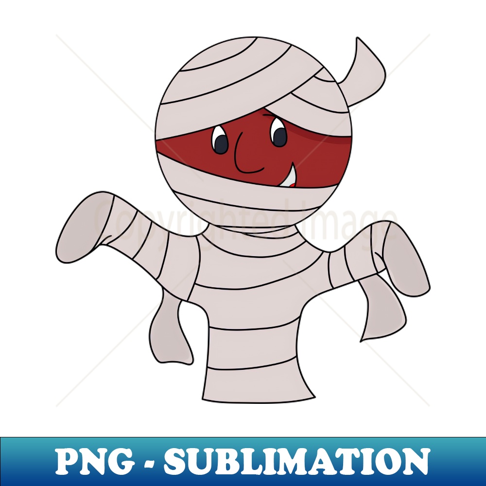 Cute Mummy in Halloween Costume - PNG Transparent Digital Do | Inspire ...