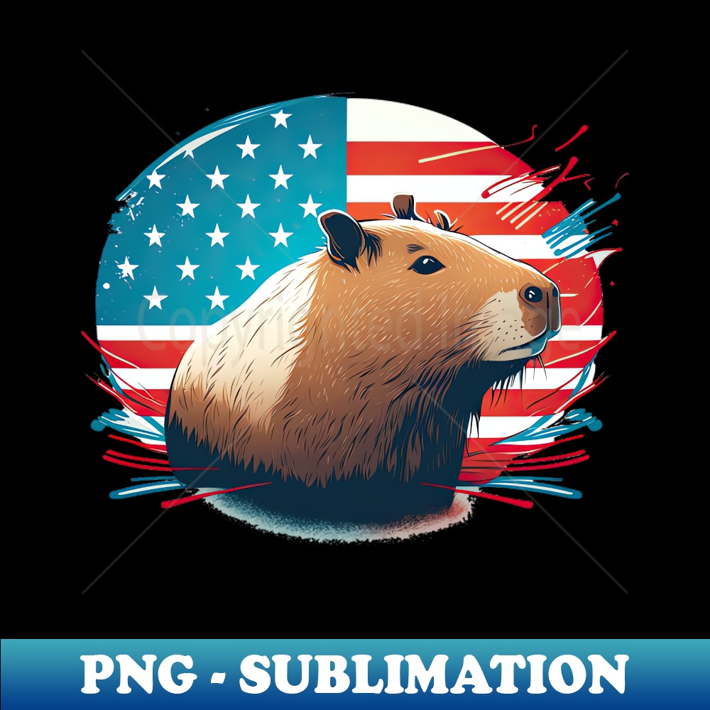 Capybara 4th of July - Creative Sublimation PNG Download - C - Inspire ...