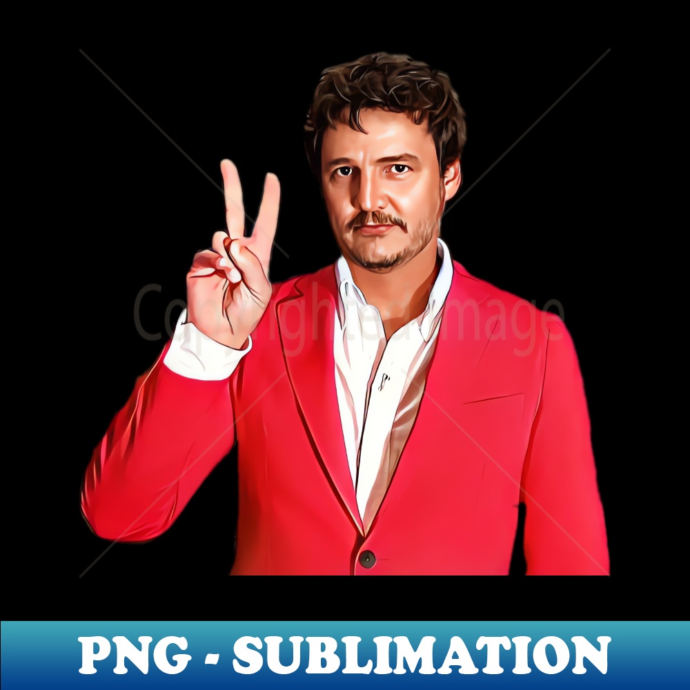 Peace Pedro Pascal - Signature Sublimation PNG File - Spice | Inspire ...