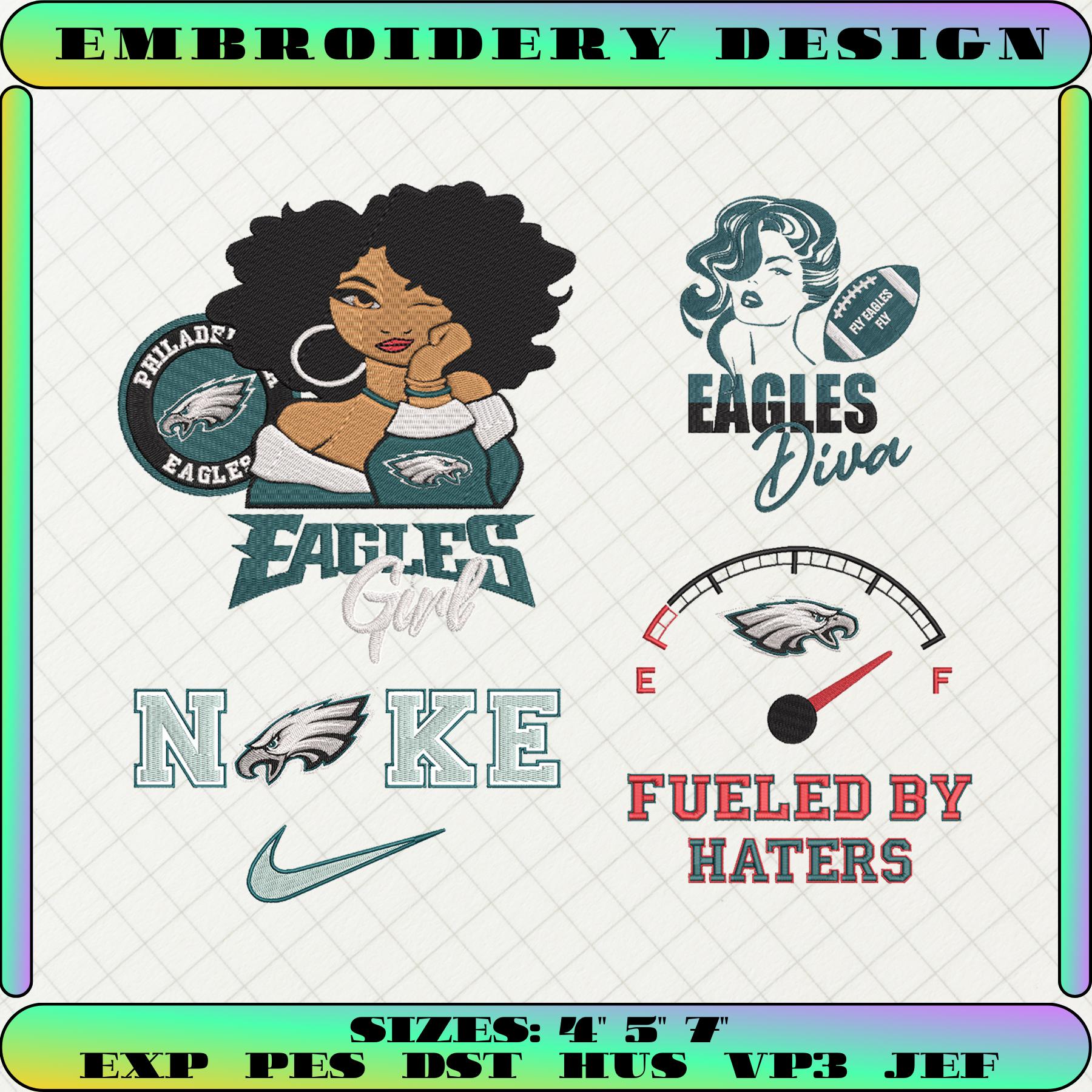 7+ Eagles Football Logo Embroidery Bundle, Famous Football T | Inspire ...
