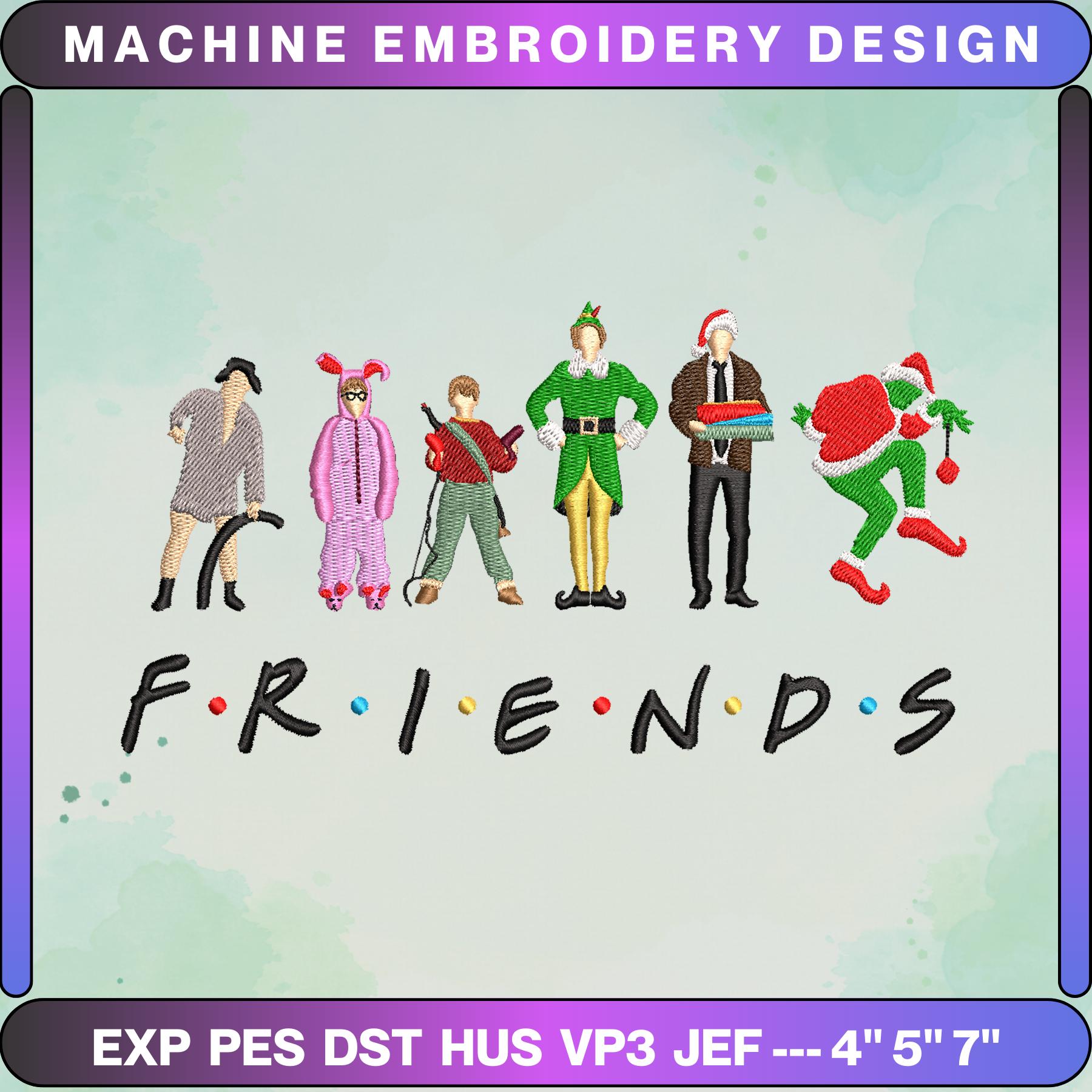 Christmas Embroidery Designs, Friend Embroidery Designs, Ch | Inspire ...