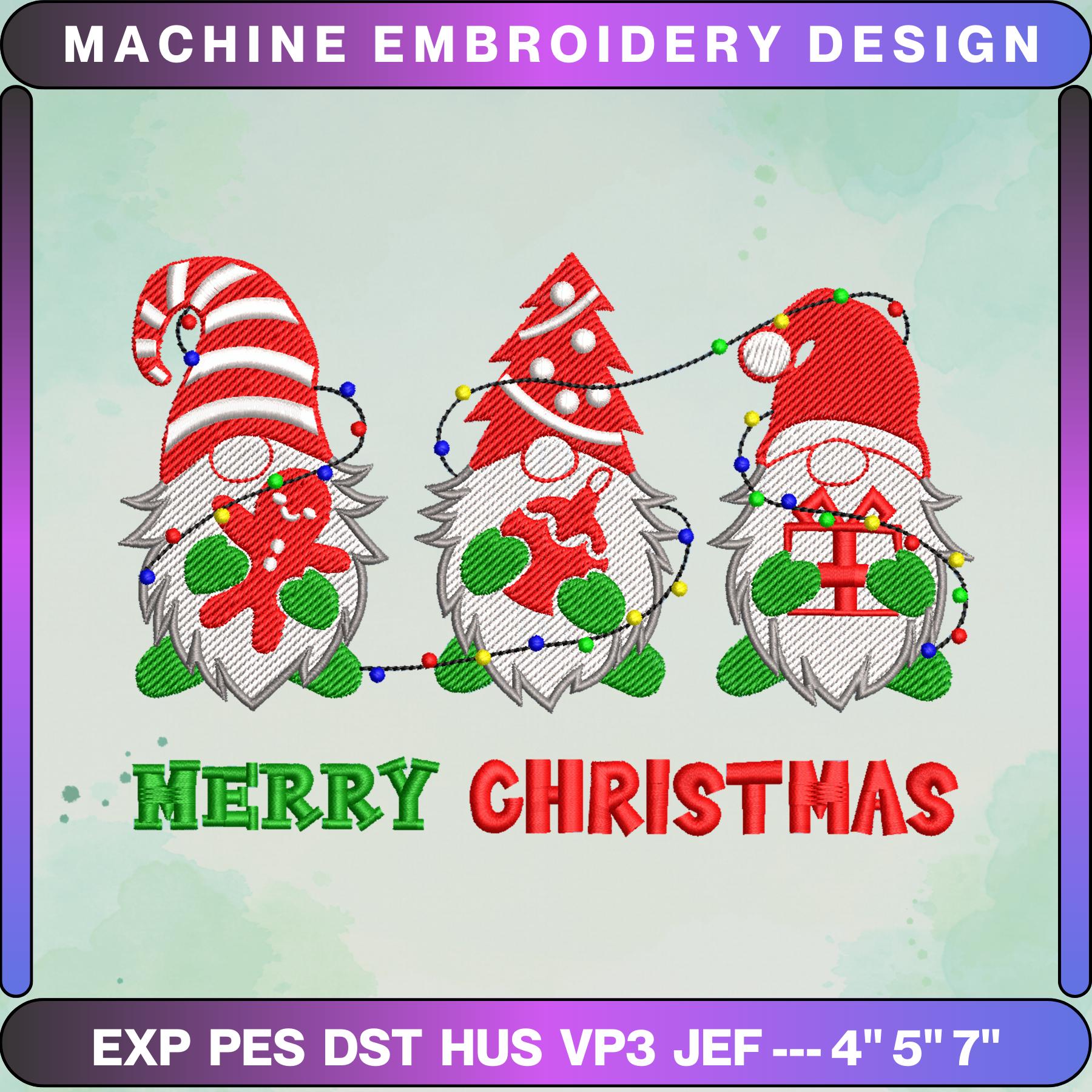 2023 Christmas Season Embroidery Machine Design, Xmas Gnome - Inspire ...