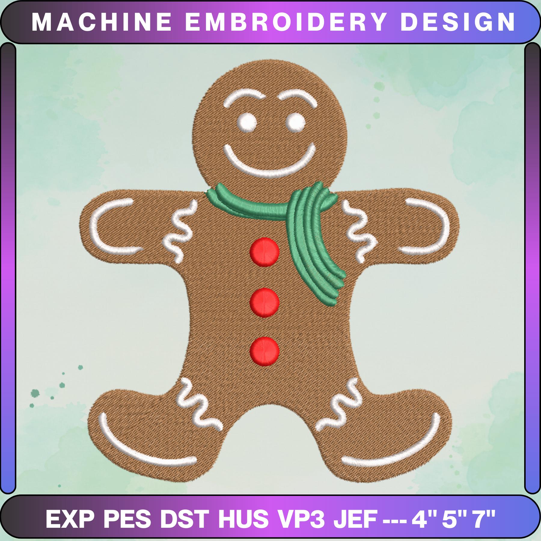 Gingerbread Embroidery Designs, Christmas Embroidery Designs | Inspire ...