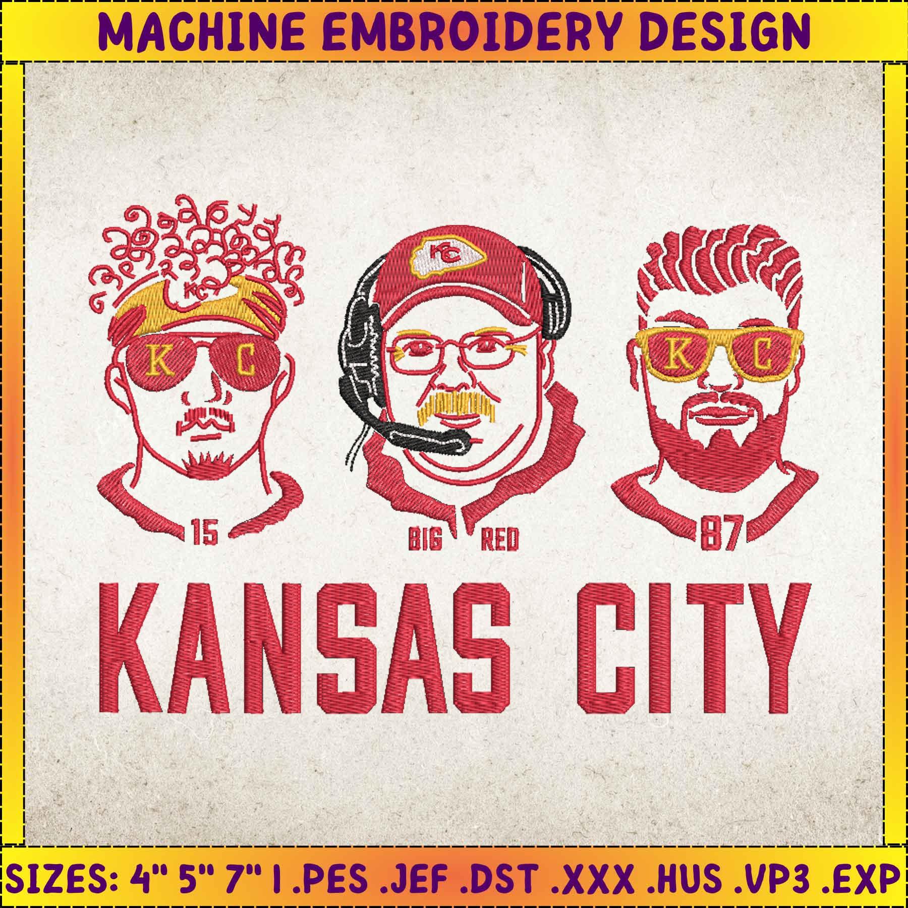 Chiefs Football Logo Embroidery Design, NFL Kansas City Chie | Inspire ...