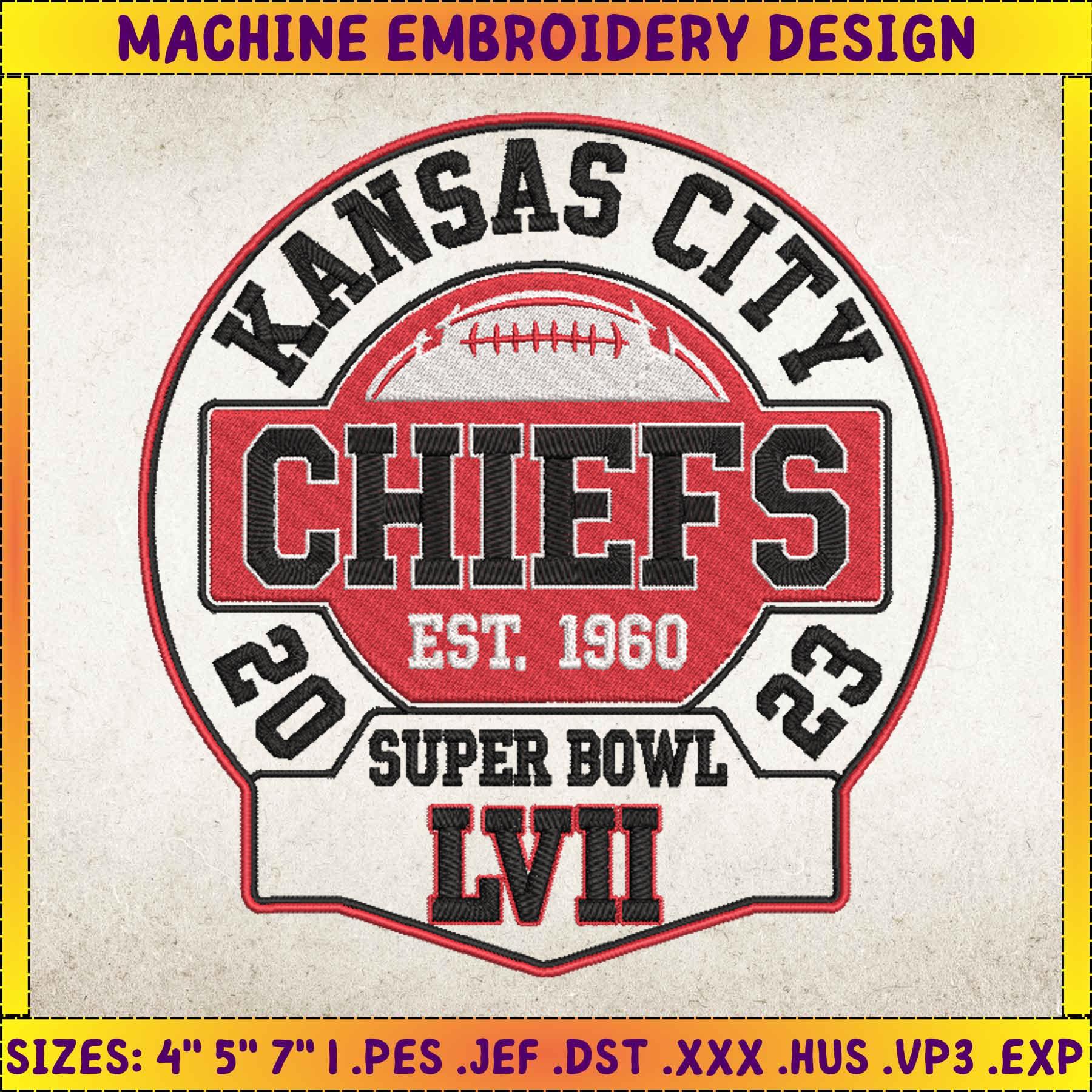 Kansas City Champion Football Logo Embroidery Design, NFL Ka | Inspire ...
