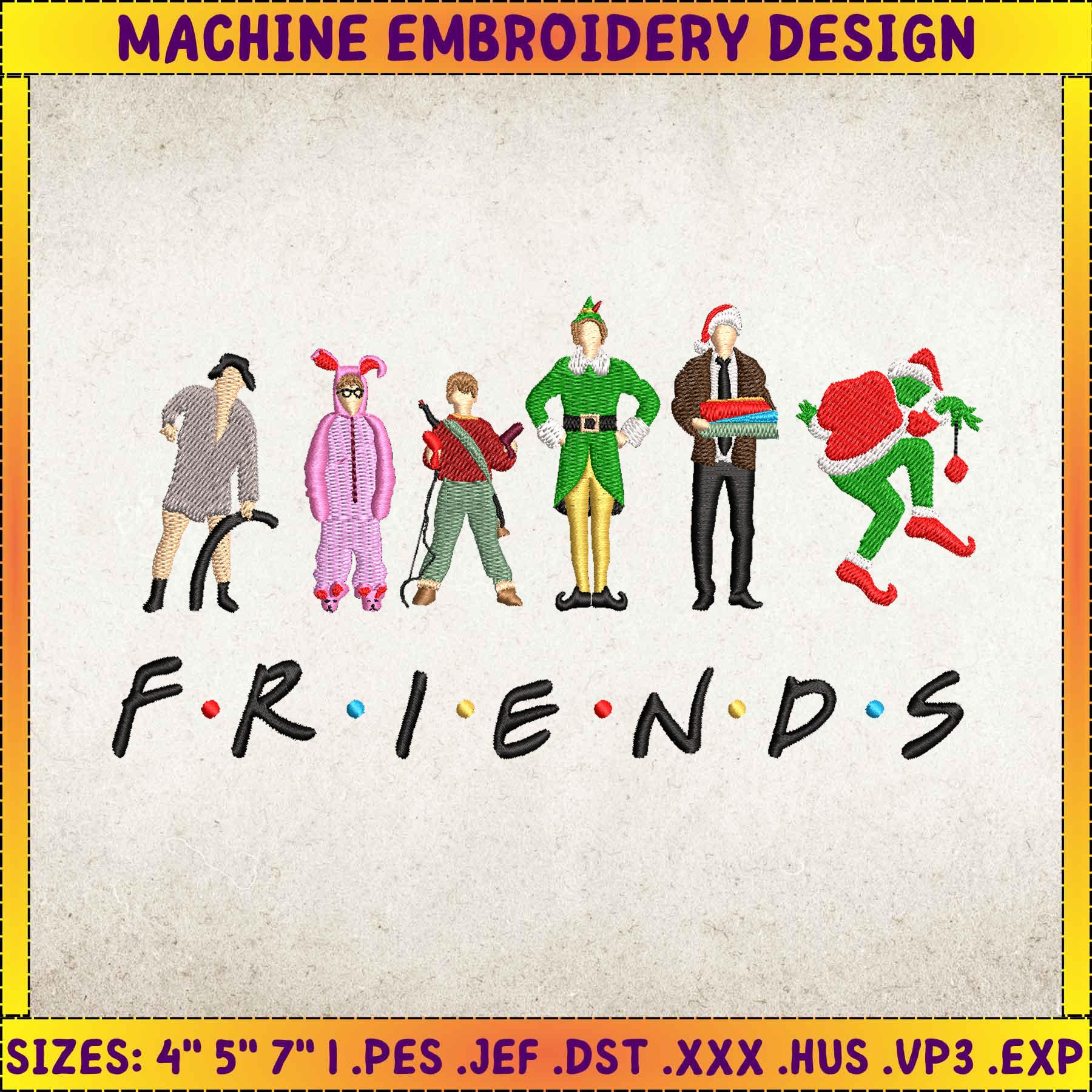 Christmas Embroidery Designs, Friend Embroidery Designs, Ch | Inspire ...