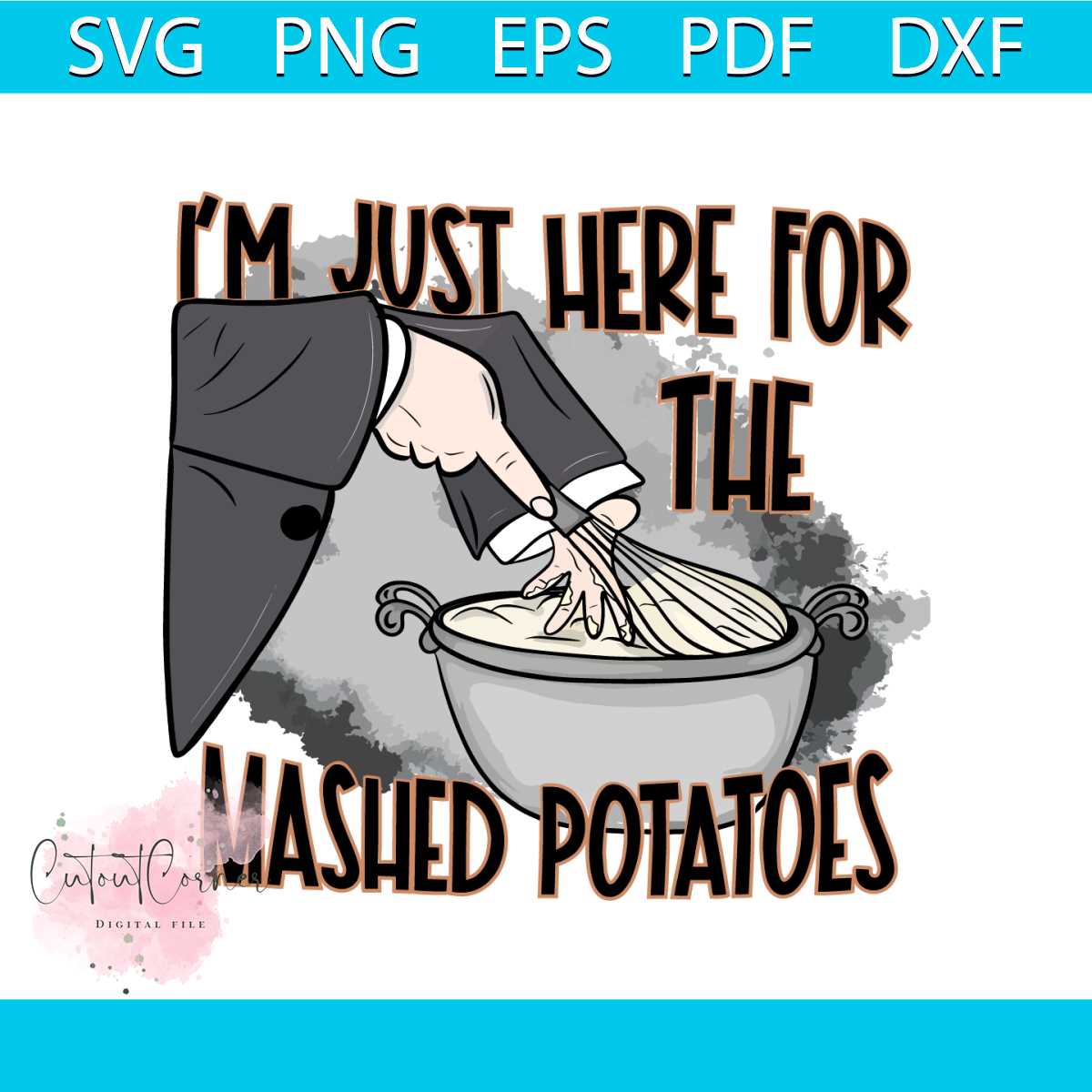 Mashed Potato Svg | Inspire Uplift