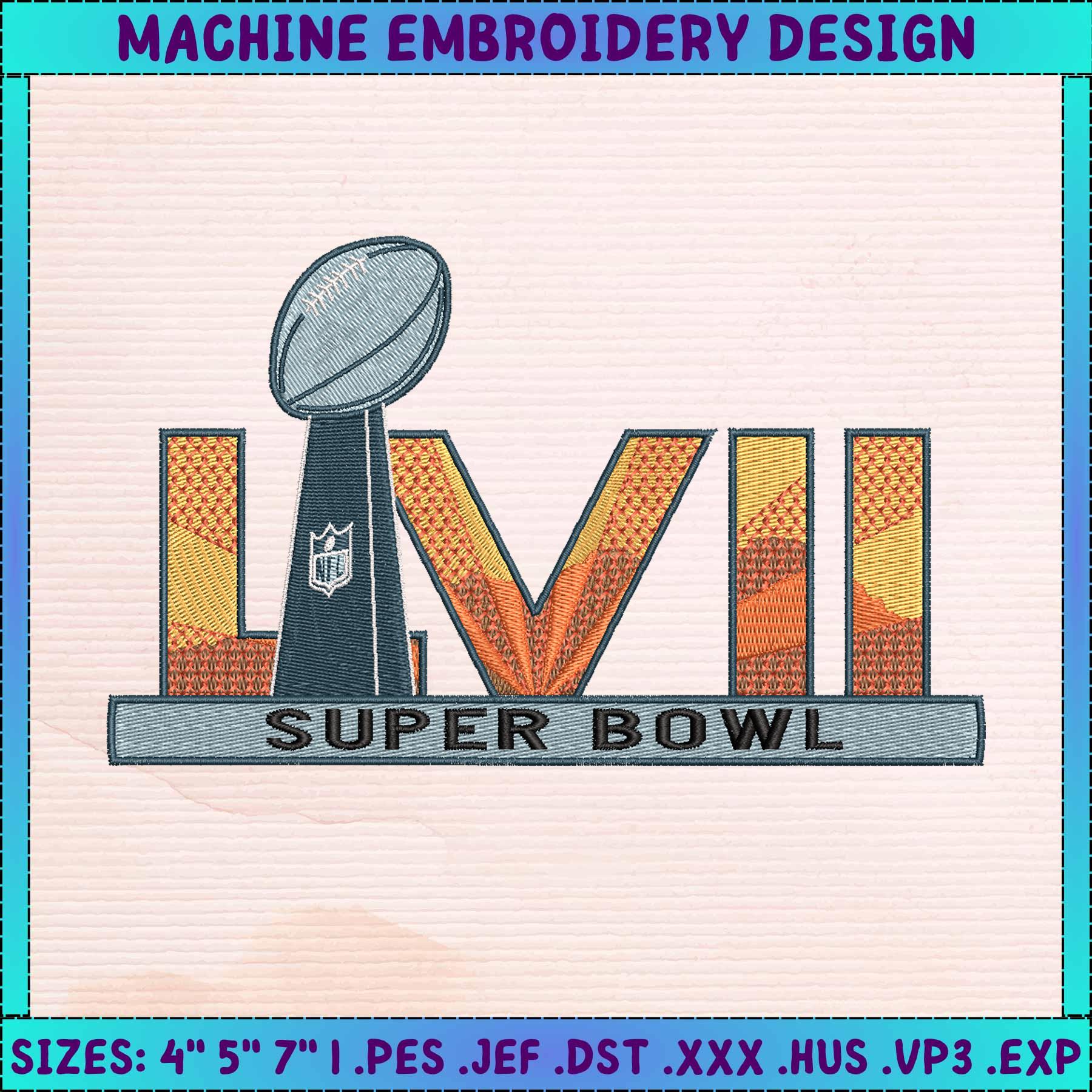 NFL Super Bowl LVII Embroidery Design, NFL Football Logo Emb | Inspire ...