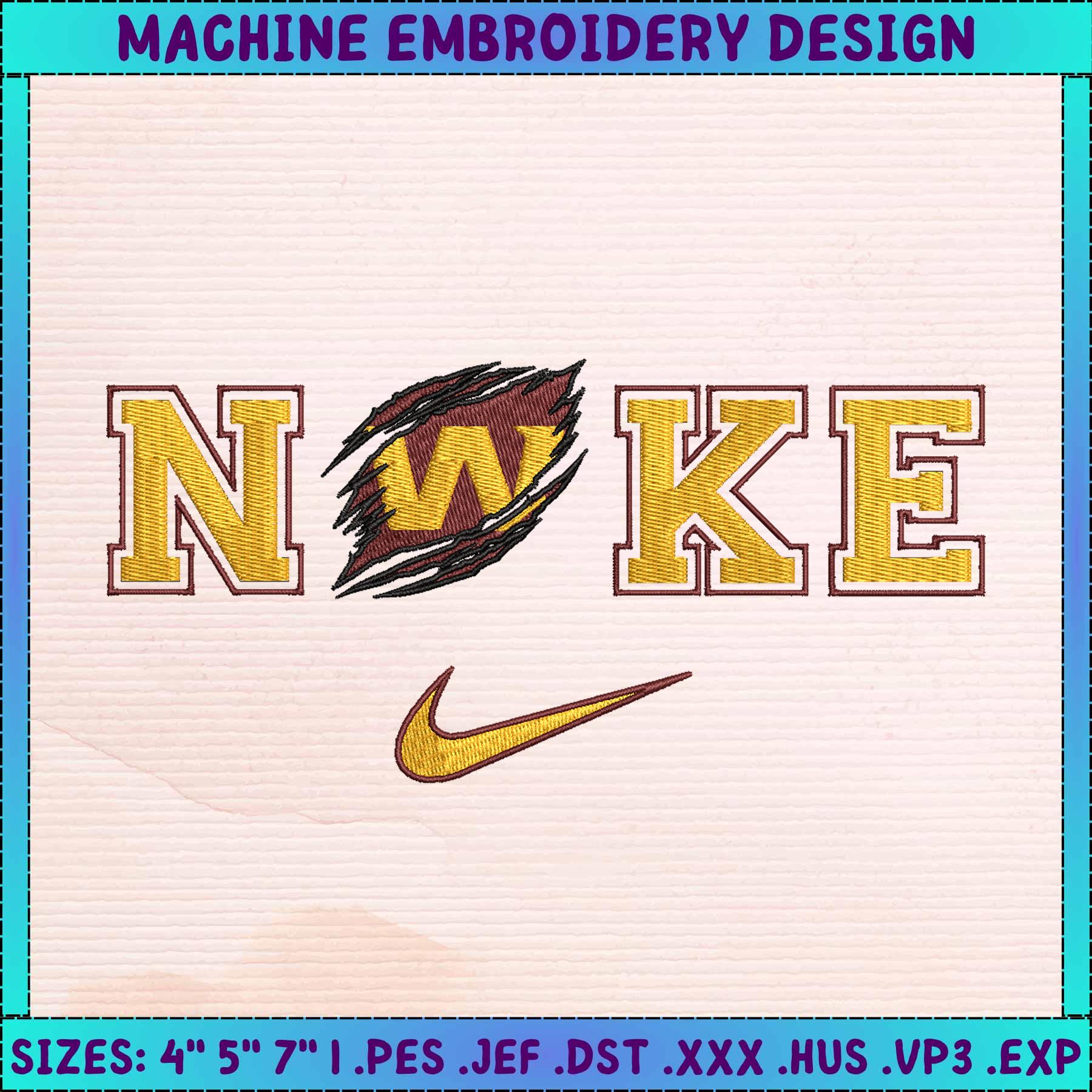 NIKE NFL Washington Commanders Logo Embroidery Design, NIKE | Inspire ...