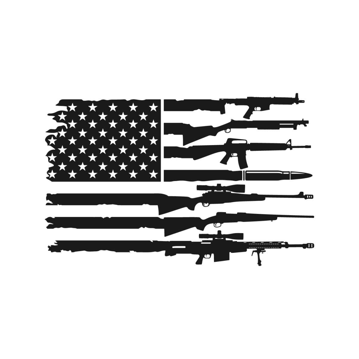 American Gun Flag SVG, Guns US Flag svg, Patriotic svg, Dist | Inspire ...