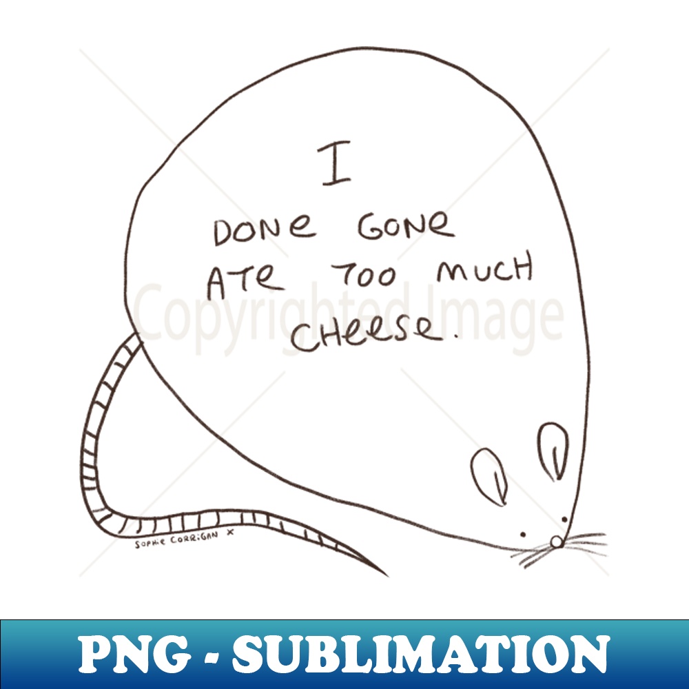 Bloated Cheese Mouse - Creative Sublimation PNG Download - S - Inspire ...