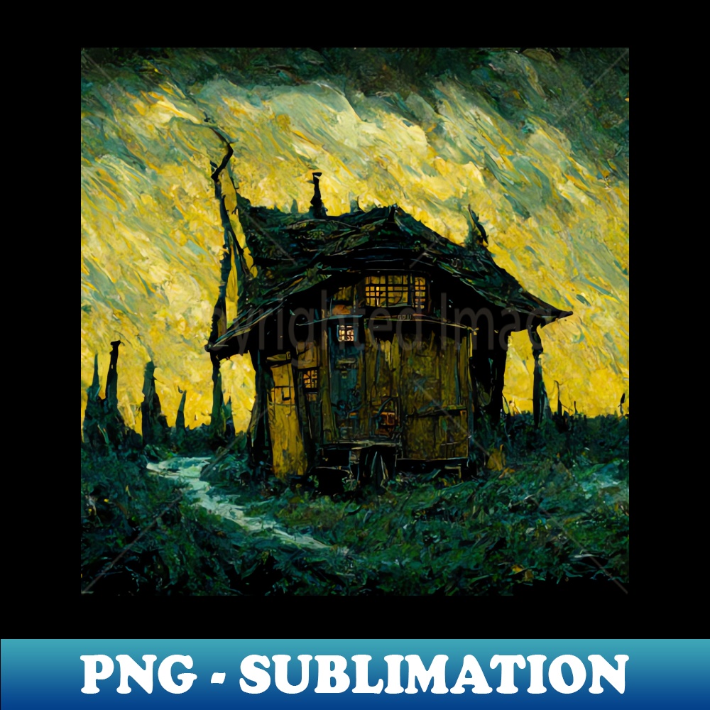 Starry Night Above The Shrieking Shack - Retro PNG Sublimati - Inspire ...