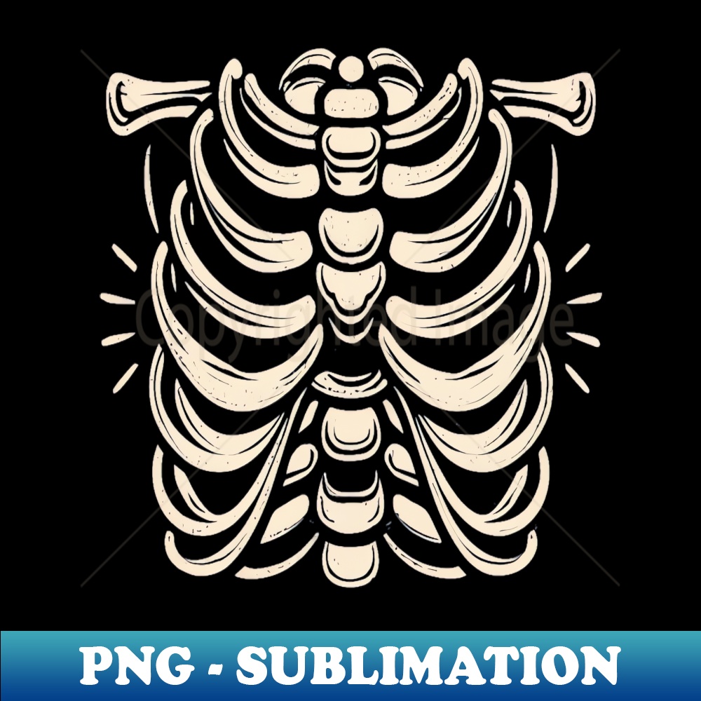 Skeleton Rib Cage Illustration Design - Special Edition Subl | Inspire ...