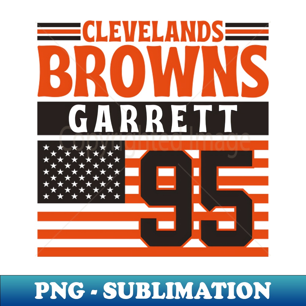 Cleveland Browns Garrett 95 American Flag Football - PNG Tra | Inspire ...