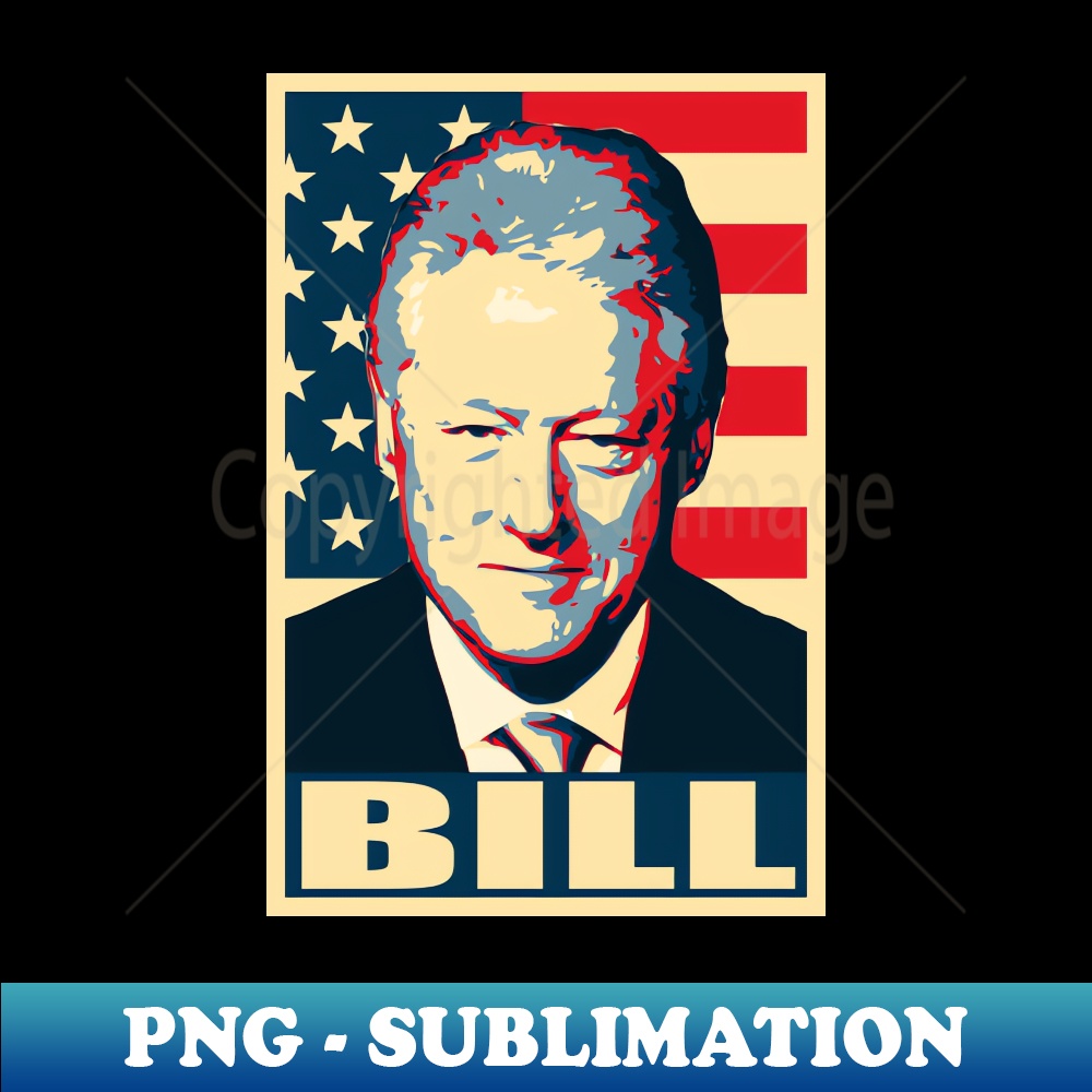 Bill Clinton America Pop Art - Exclusive PNG Sublimation Dow | Inspire ...