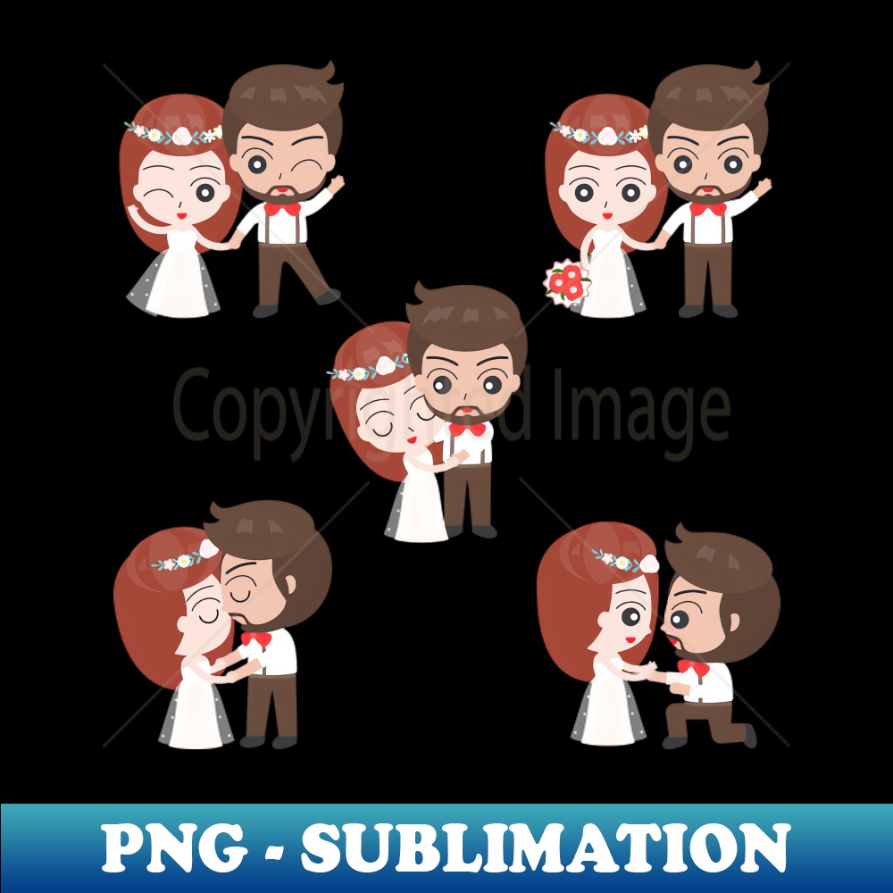 Wedding husband and Wife - PNG Transparent Digital Download | Inspire Uplift