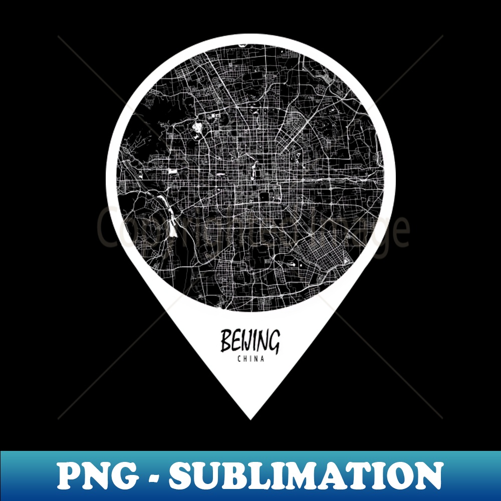 Beijing China City Map - Travel Pin - Decorative Sublimation | Inspire ...