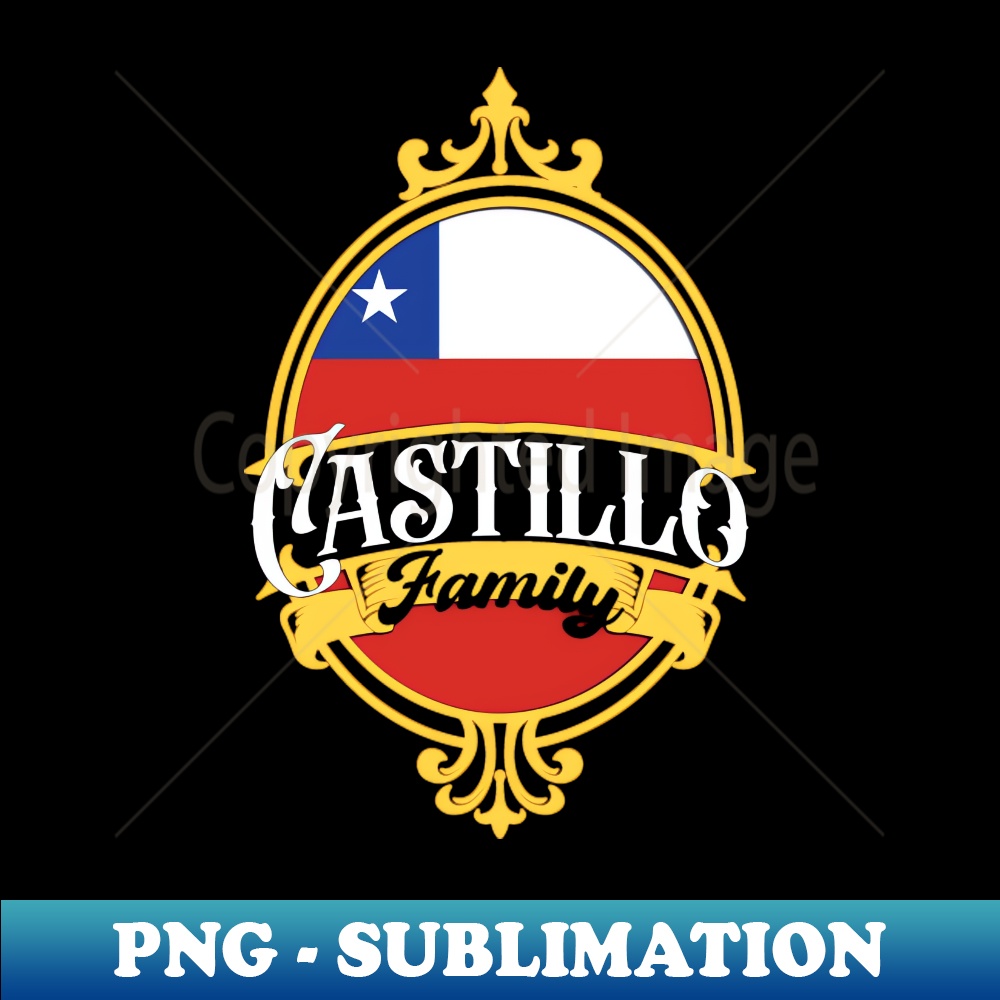 Castillo Family - Chile Flag - Signature Sublimation PNG Fil | Inspire ...