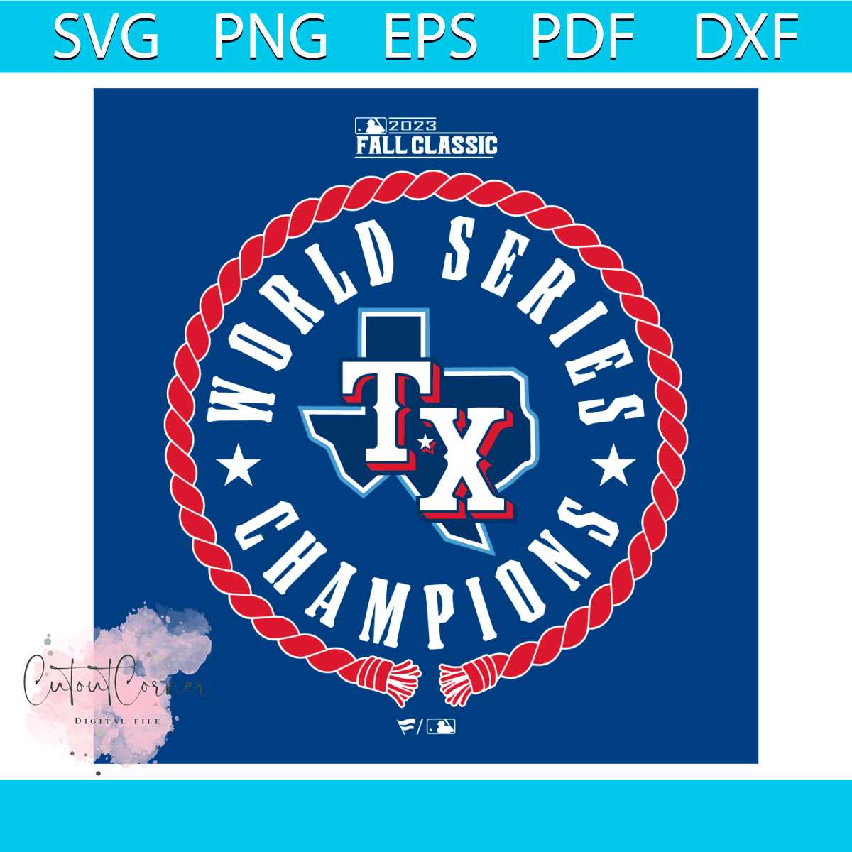 Texas Rangers World Series Champions MLB SVG Download - Inspire Uplift
