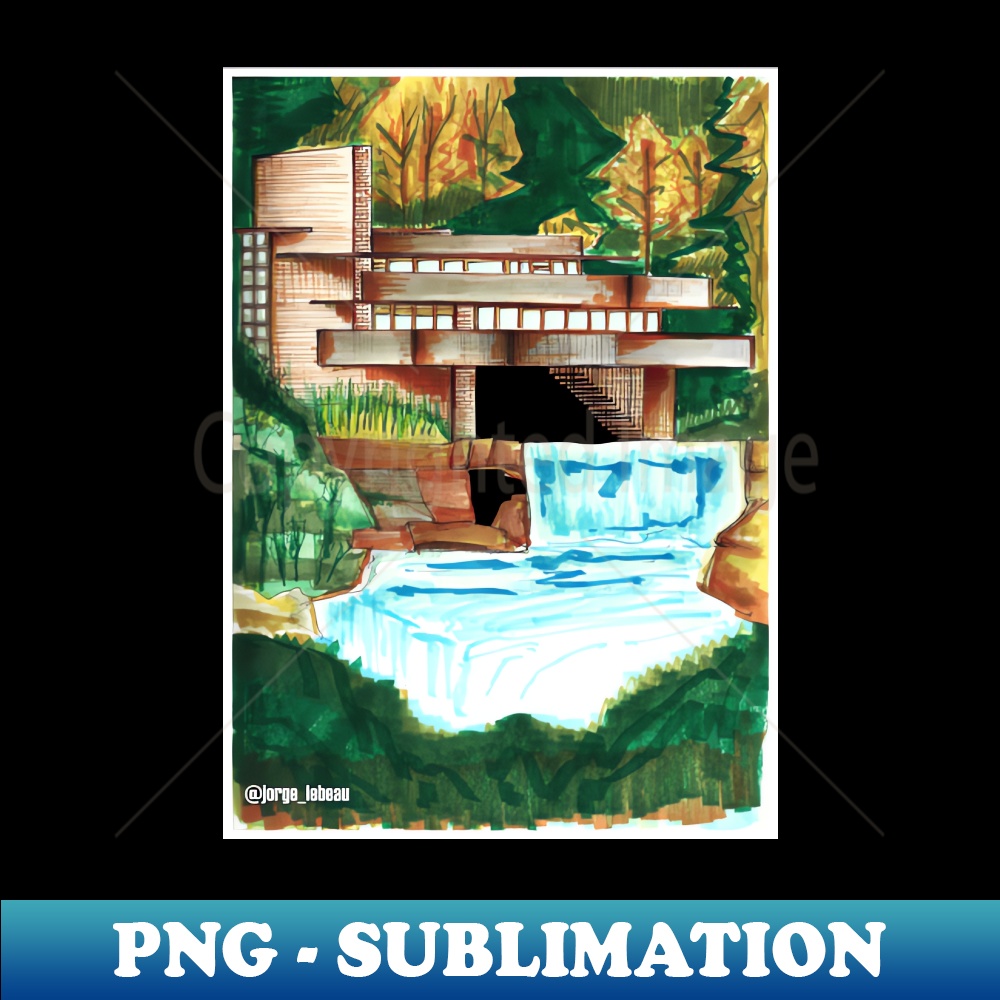 waterfall iconic house loft in architectural hit ecopop art | Inspire ...