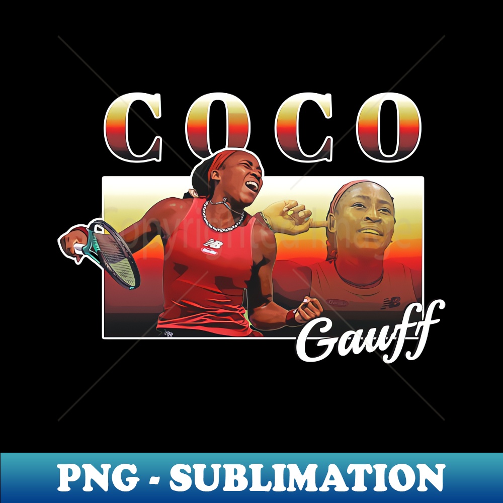 Retro Coco Gauff - Creative Sublimation PNG Download - Perfe | Inspire Uplift