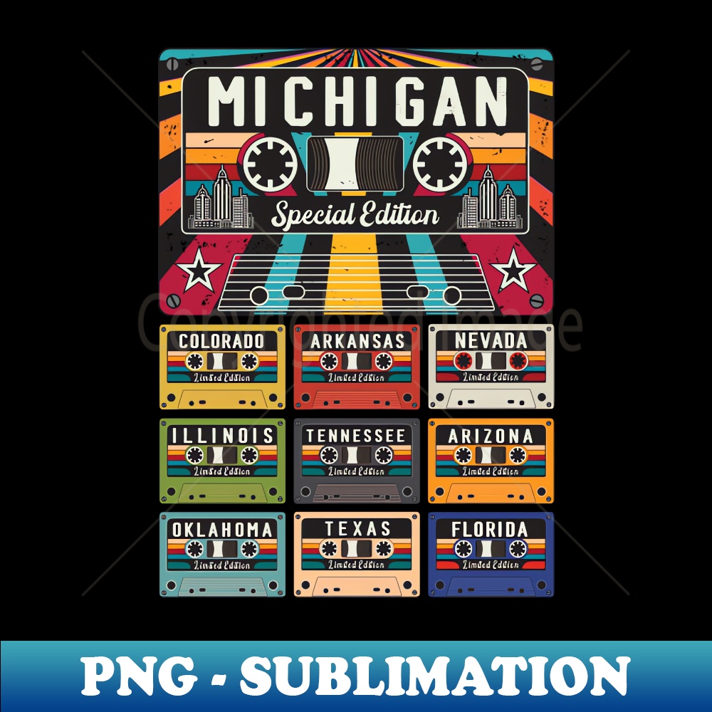 Vintage Michigan State - PNG Transparent Digital Download Fi | Inspire ...