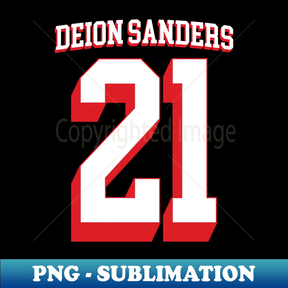 Deion Sanders v2 - Golden - PNG Transparent Sublimation File | Inspire ...